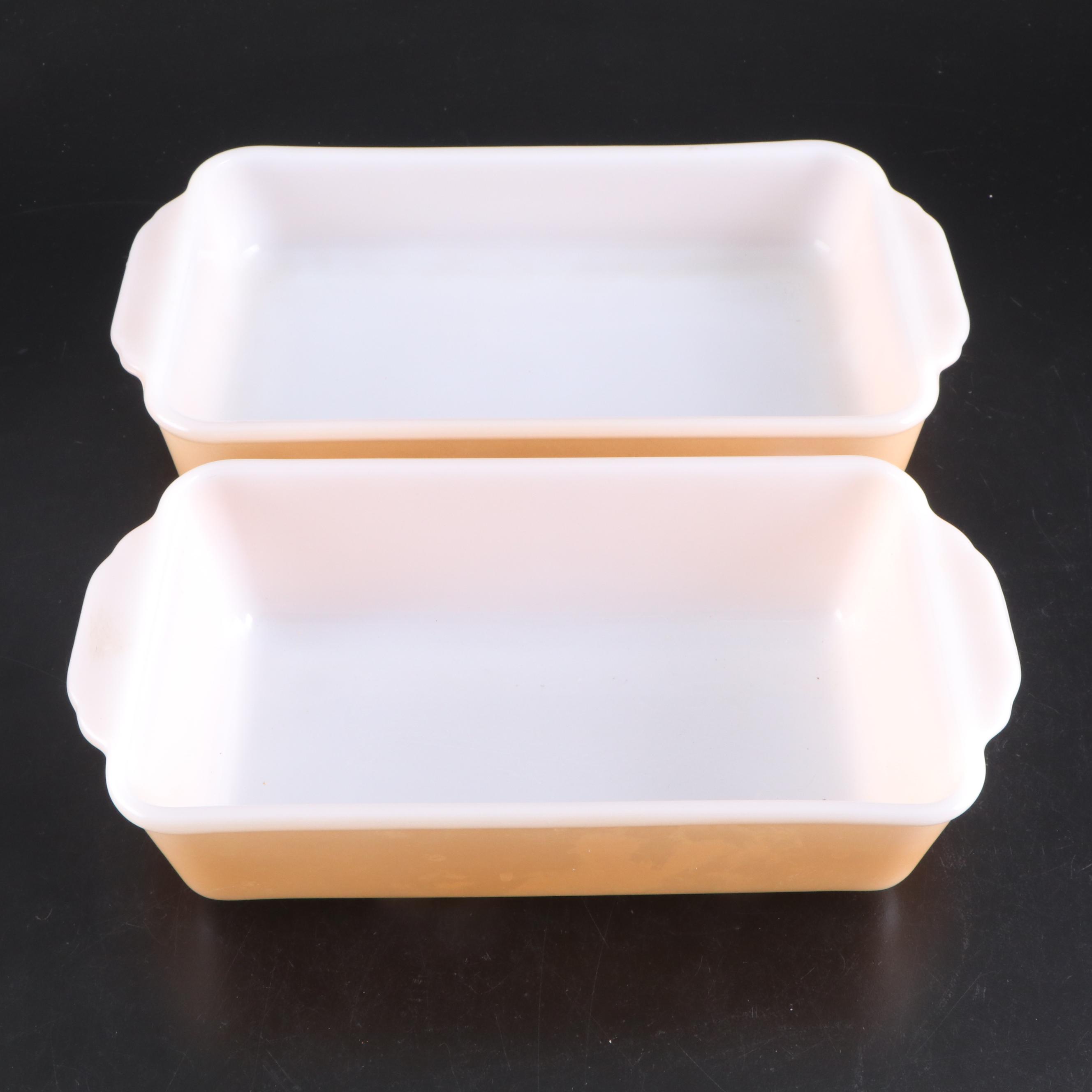 Fire King Luster Pink with Pyrex and Other Glass Bakeware | EBTH