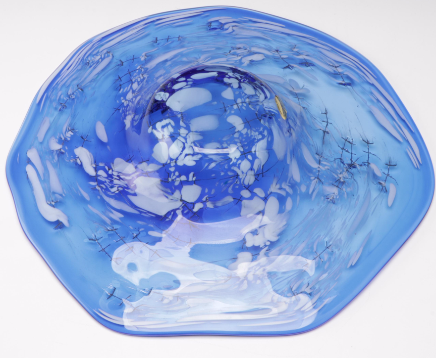 Polish Art Glass Bowl Ebth