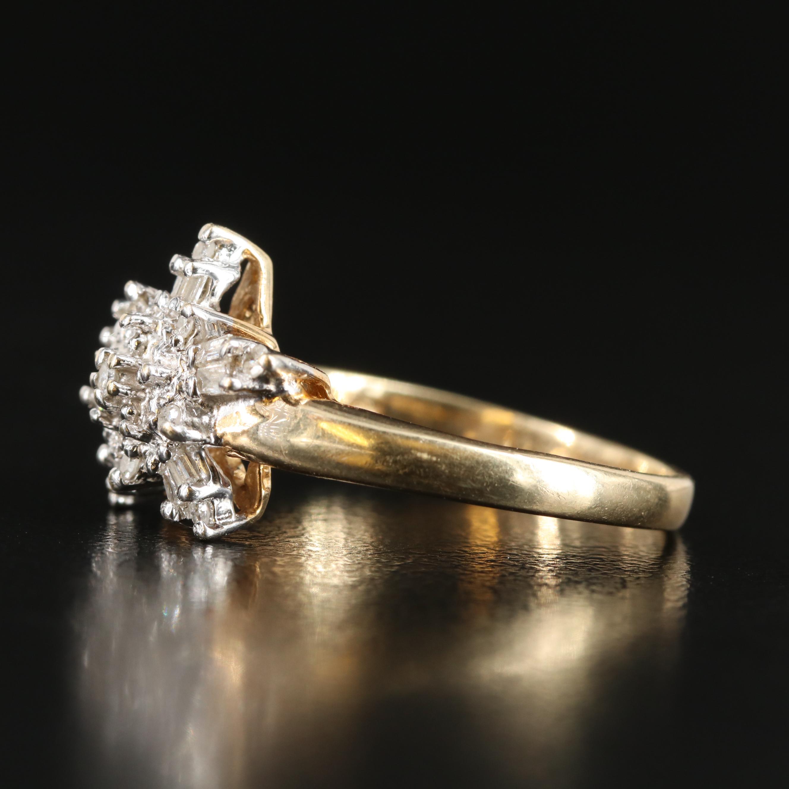 10K 0.16 CTW Diamond Star Ring | EBTH