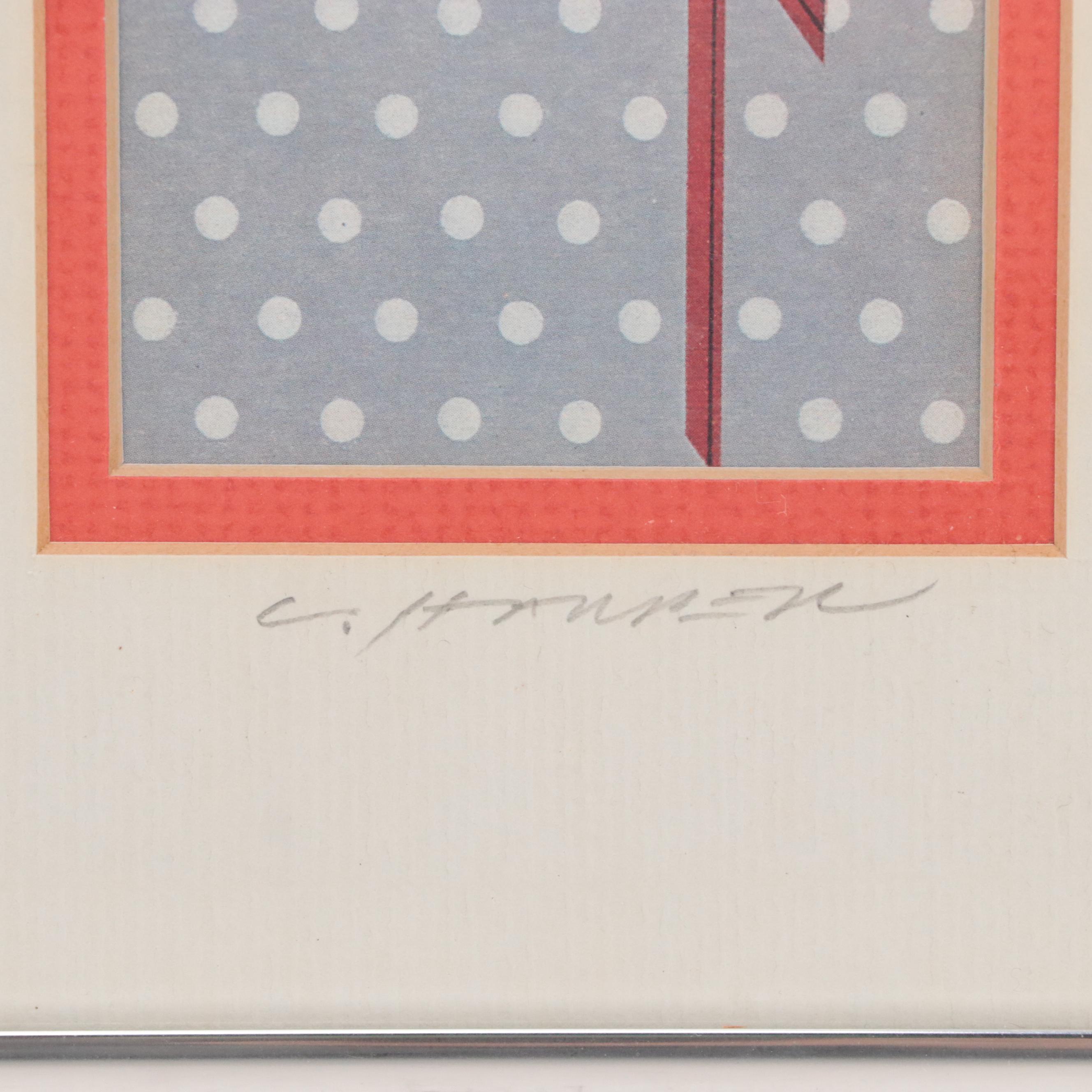 Charley Harper Offset Lithograph "Cool Cardinal" | EBTH