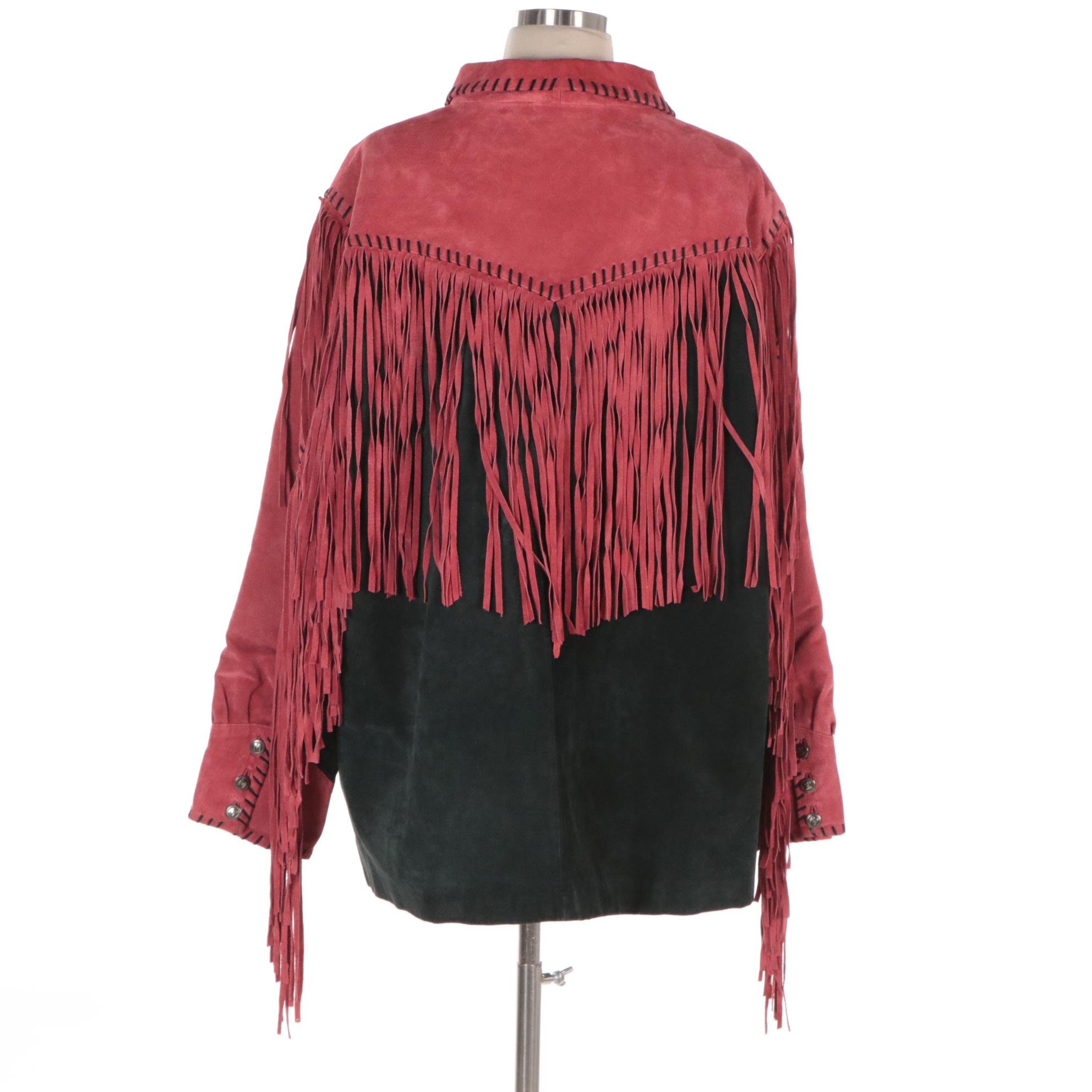 Bob Mackie Wearable Art Western Style Suede Fringe Jacket | EBTH