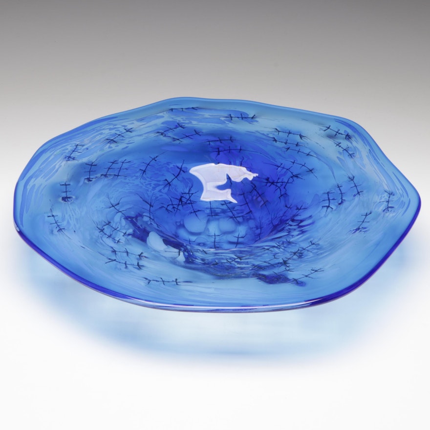 Polish Art Glass Bowl Ebth