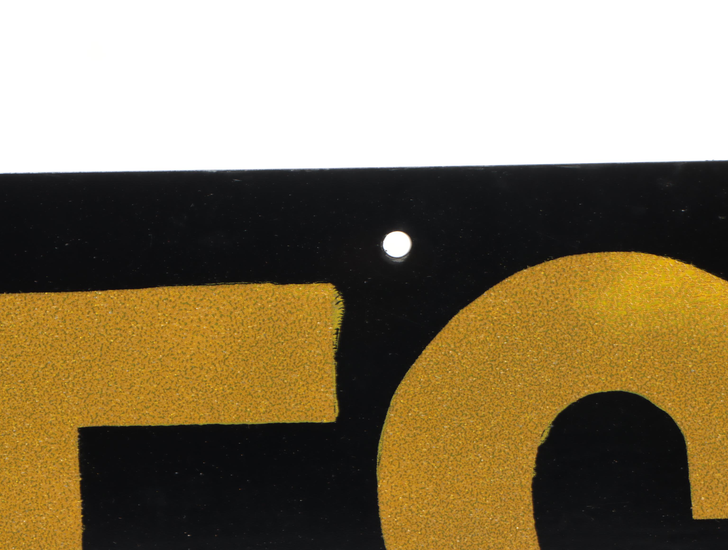 Reflective "Explosives" Enameled Metal Wall Sign | EBTH