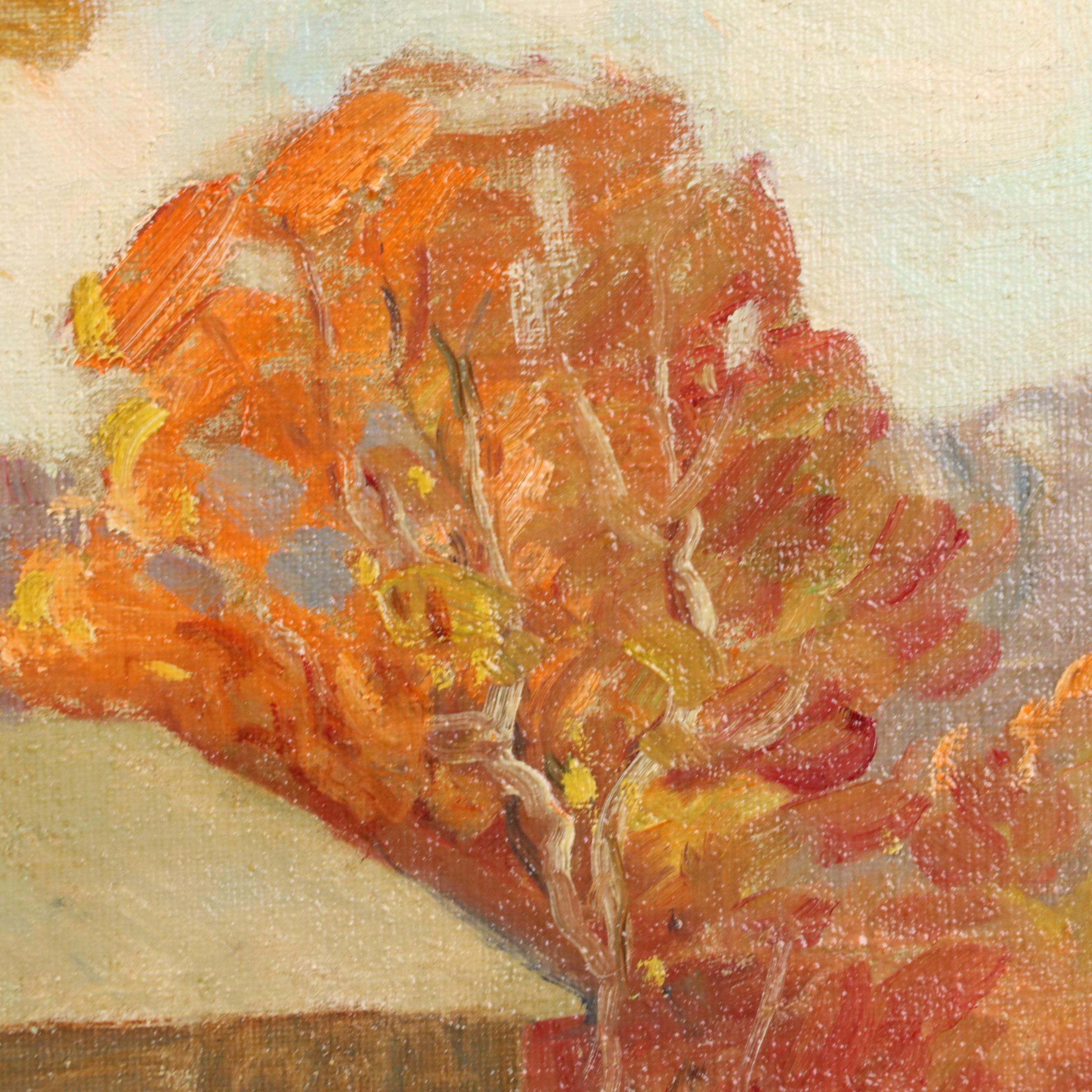 Jesse Hobby Oil Landscape Painting, Early to Mid-20th Century ...