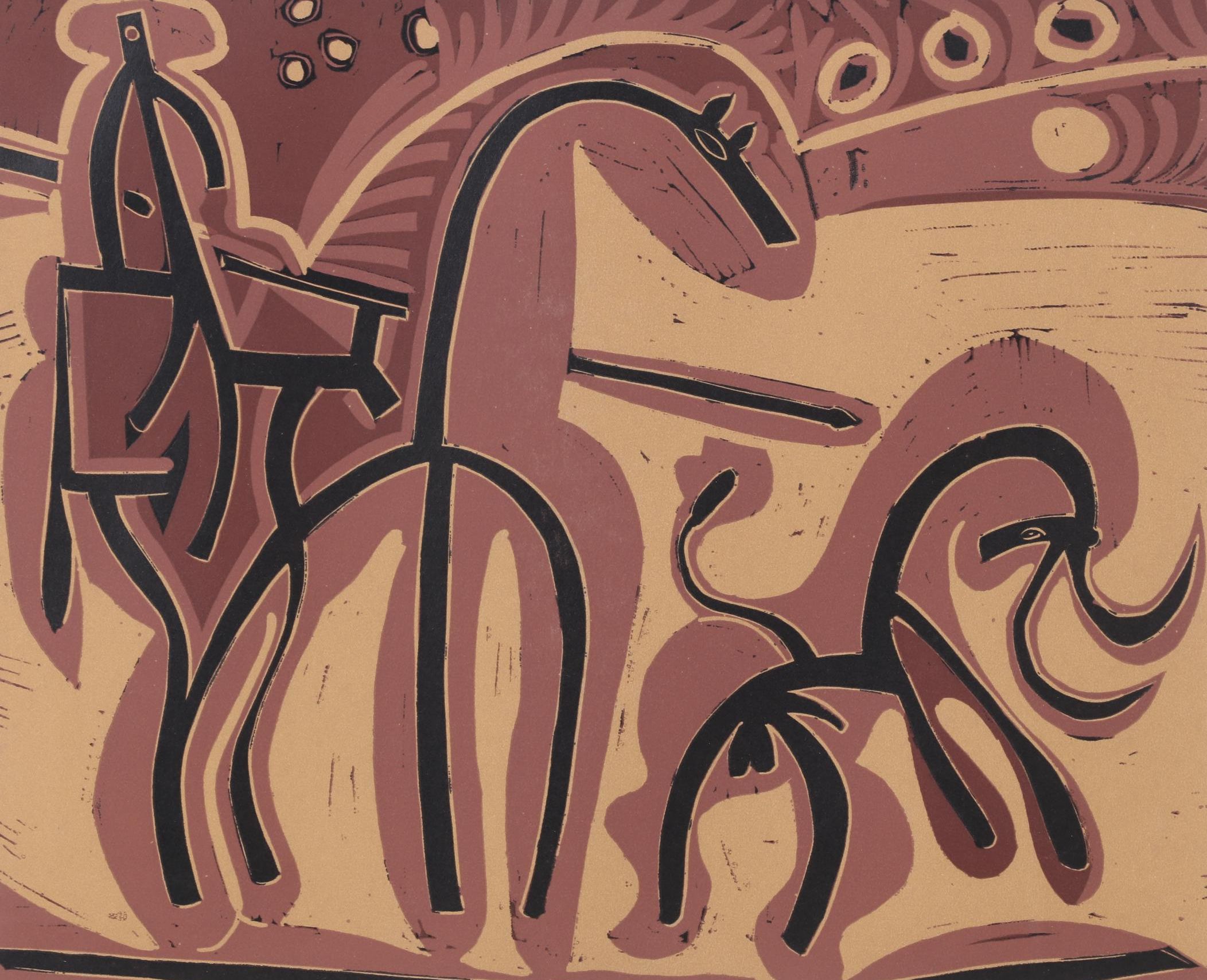 Pablo Picasso Linocut "Picador and Bull," 1962 | EBTH