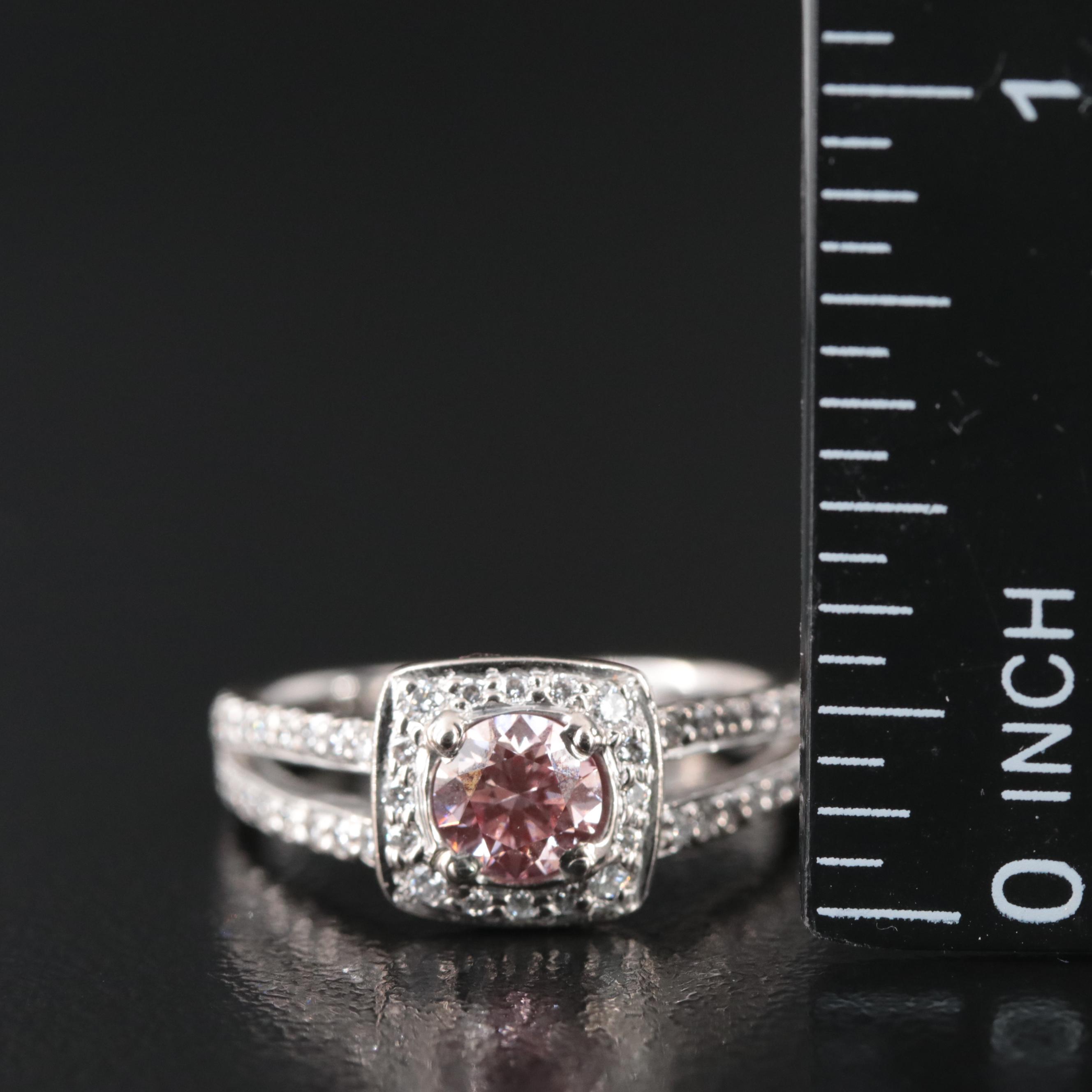 Scott Kay 19K 0.95 CTW Diamond Ring with (Origin Undetermined) Fancy ...