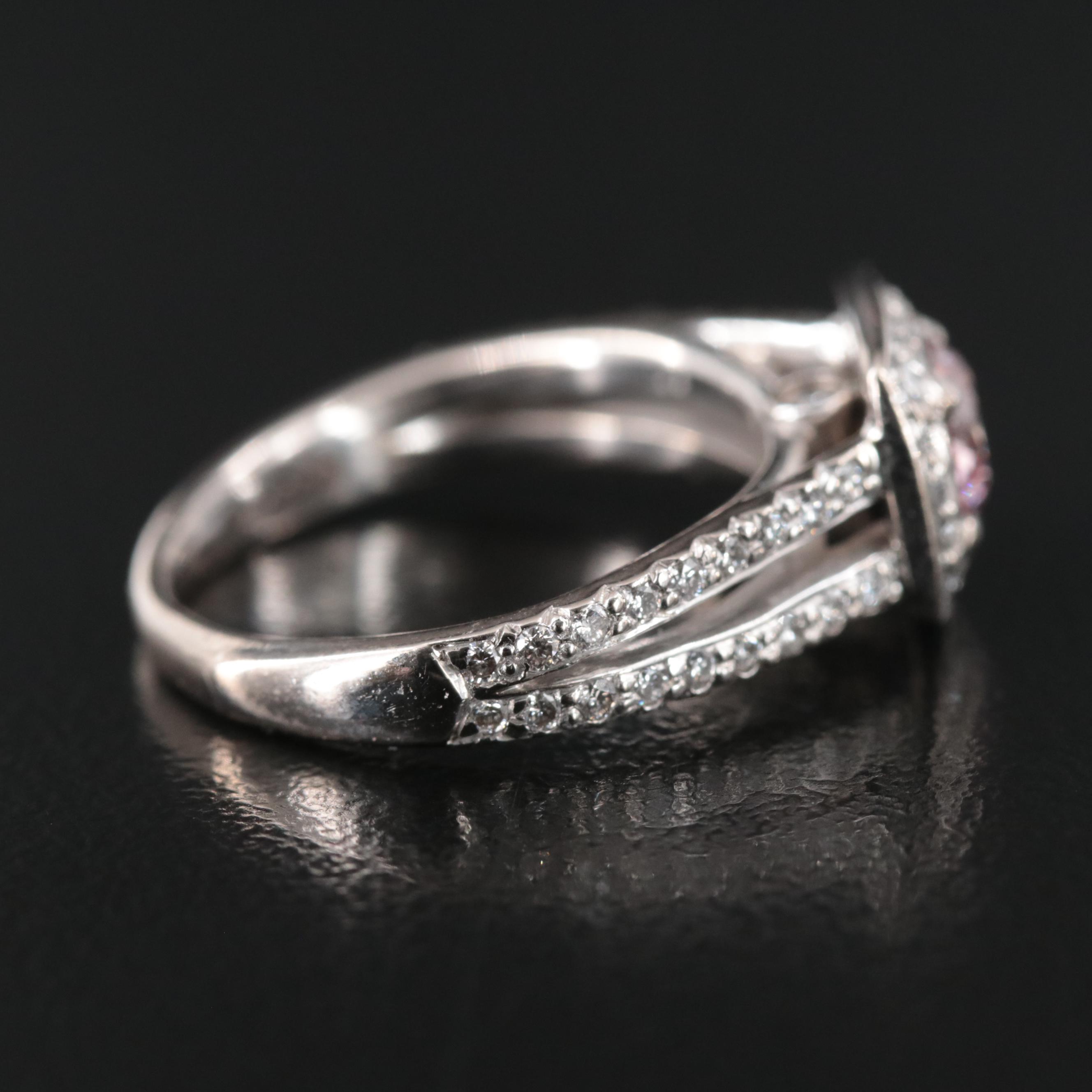 Scott Kay 19K 0.95 CTW Diamond Ring with (Origin Undetermined) Fancy ...