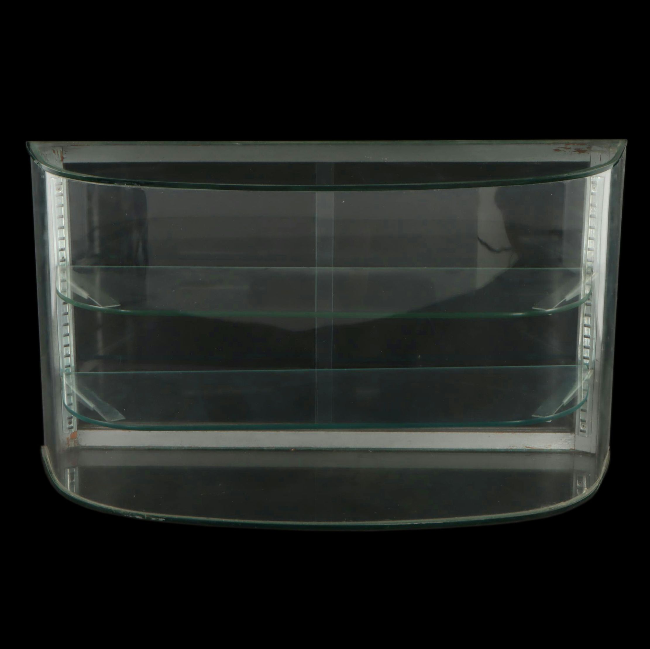 Two-Tiered Clear Glass Tabletop Display Cabinet | EBTH