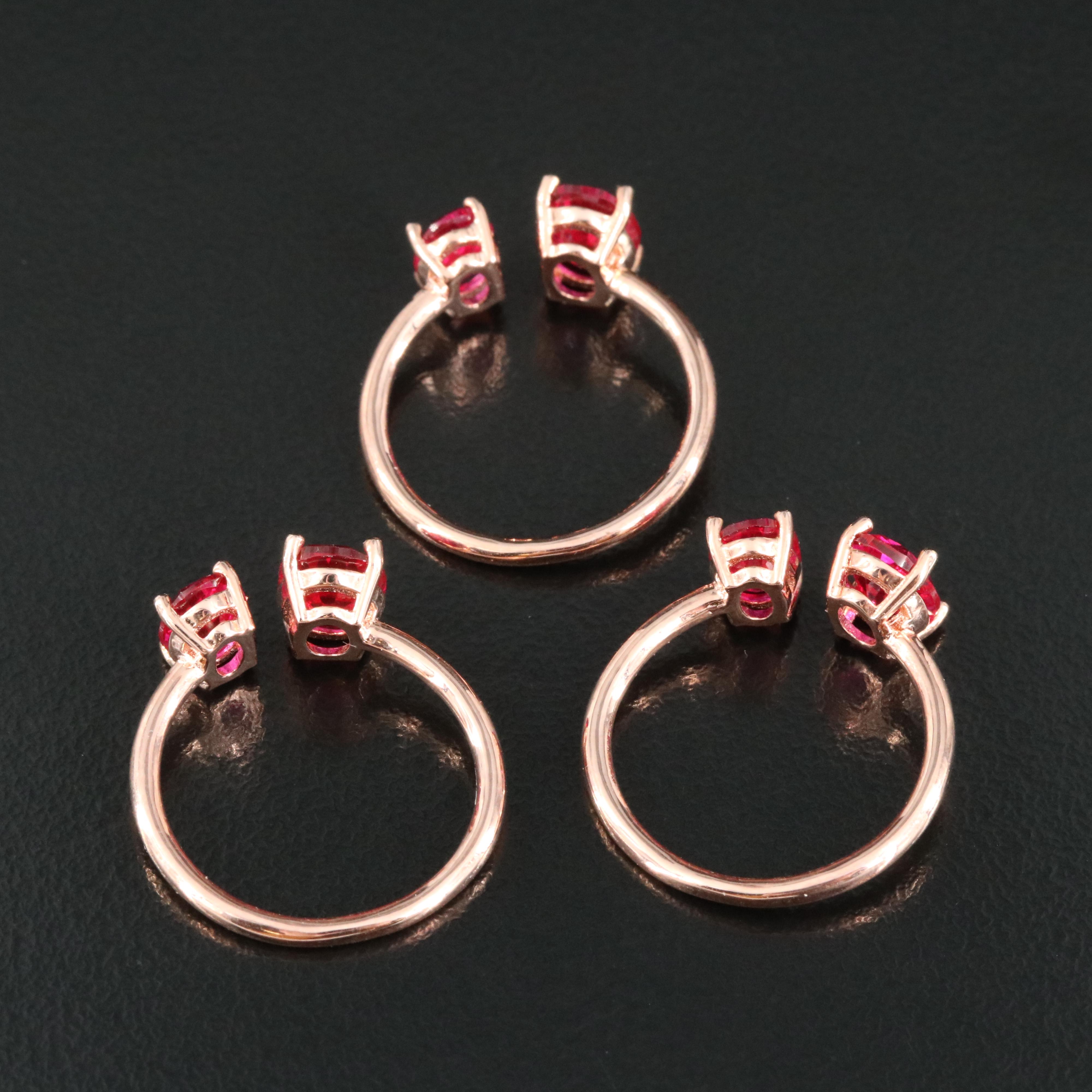 Sterling Ruby Open Top Rings | EBTH