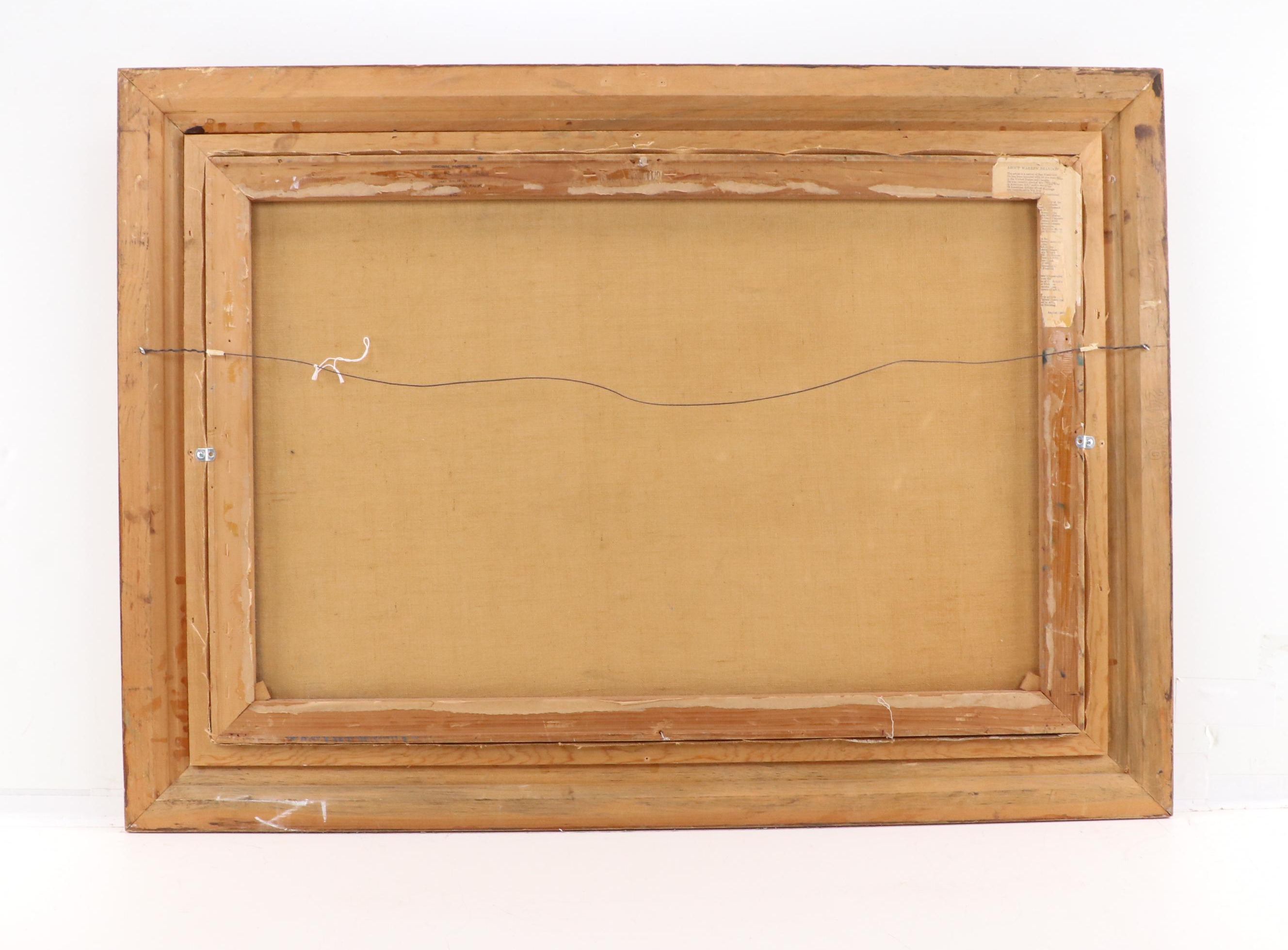 Warren Brandon Oil Painting of Winter Landscape, 1962 | EBTH