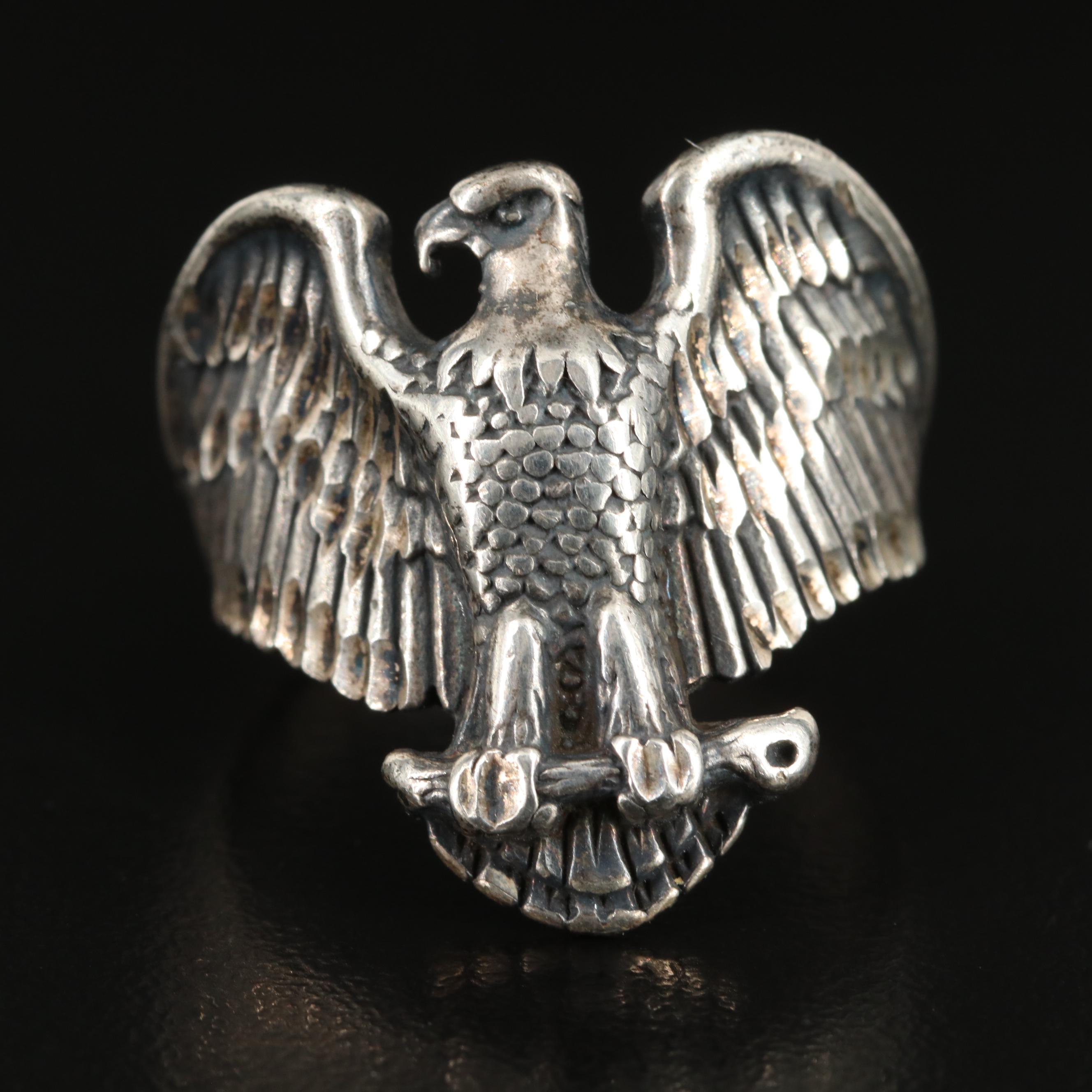 Sterling Eagle Ring | EBTH