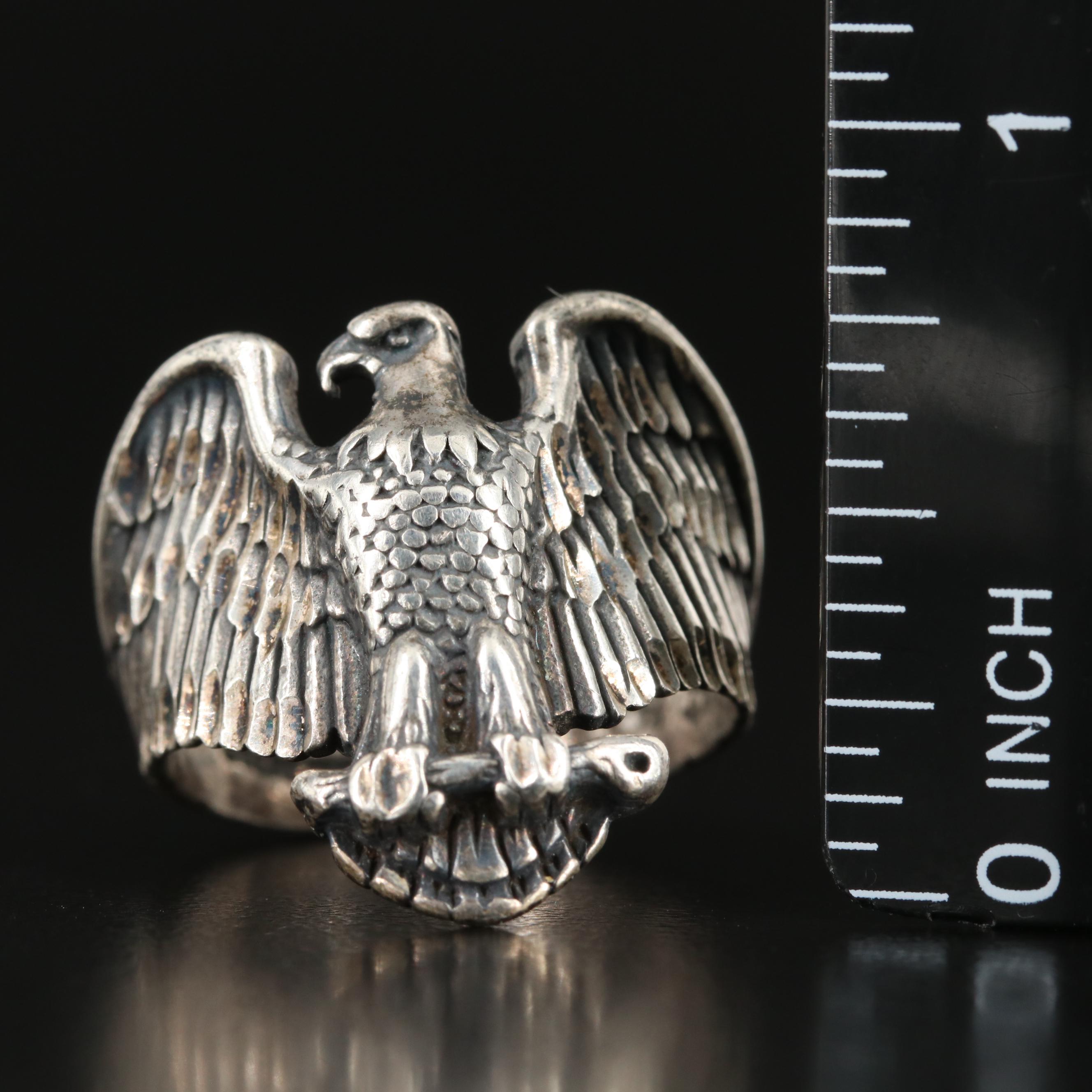 Sterling Eagle Ring | EBTH