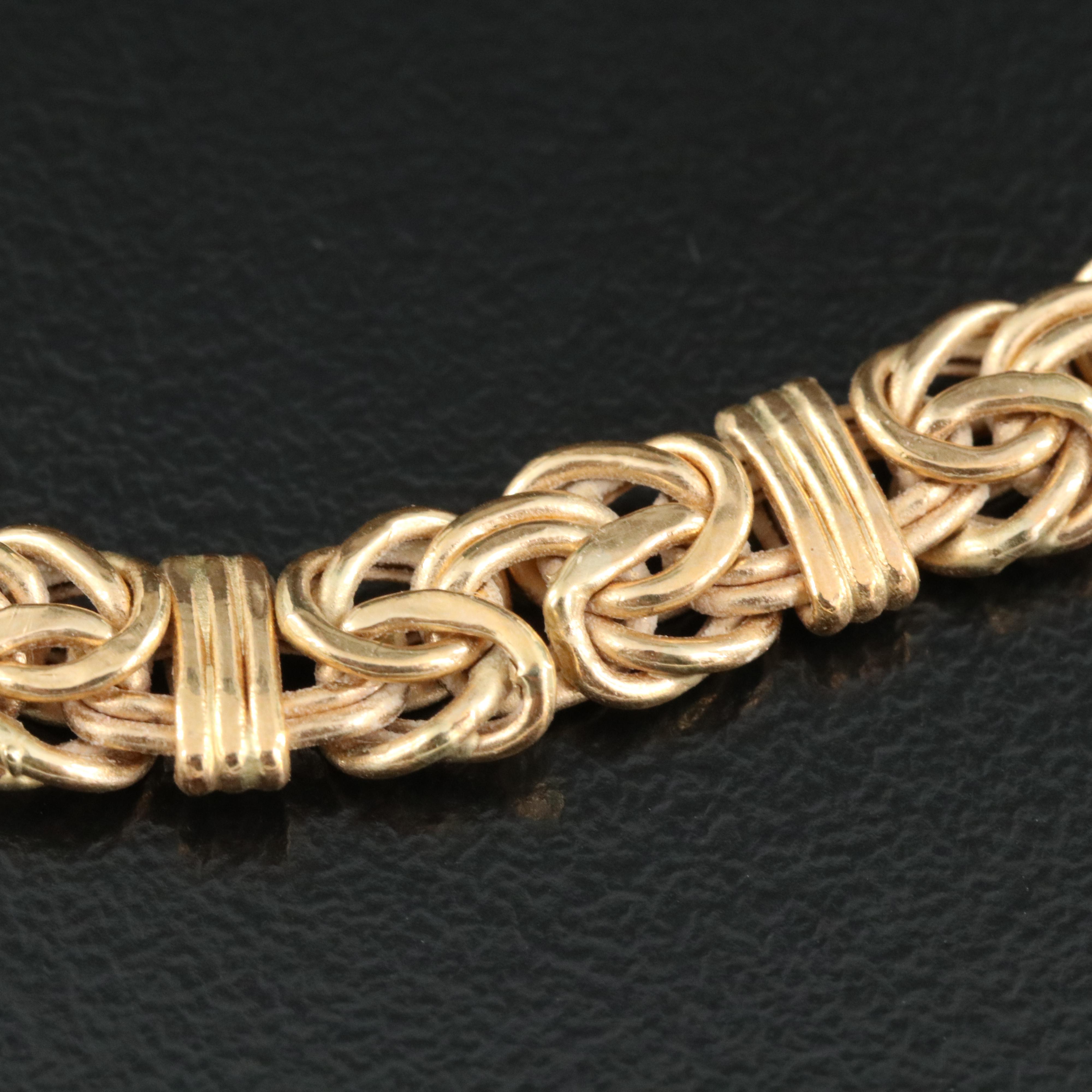 14K Byzantine Chain Bracelet | EBTH