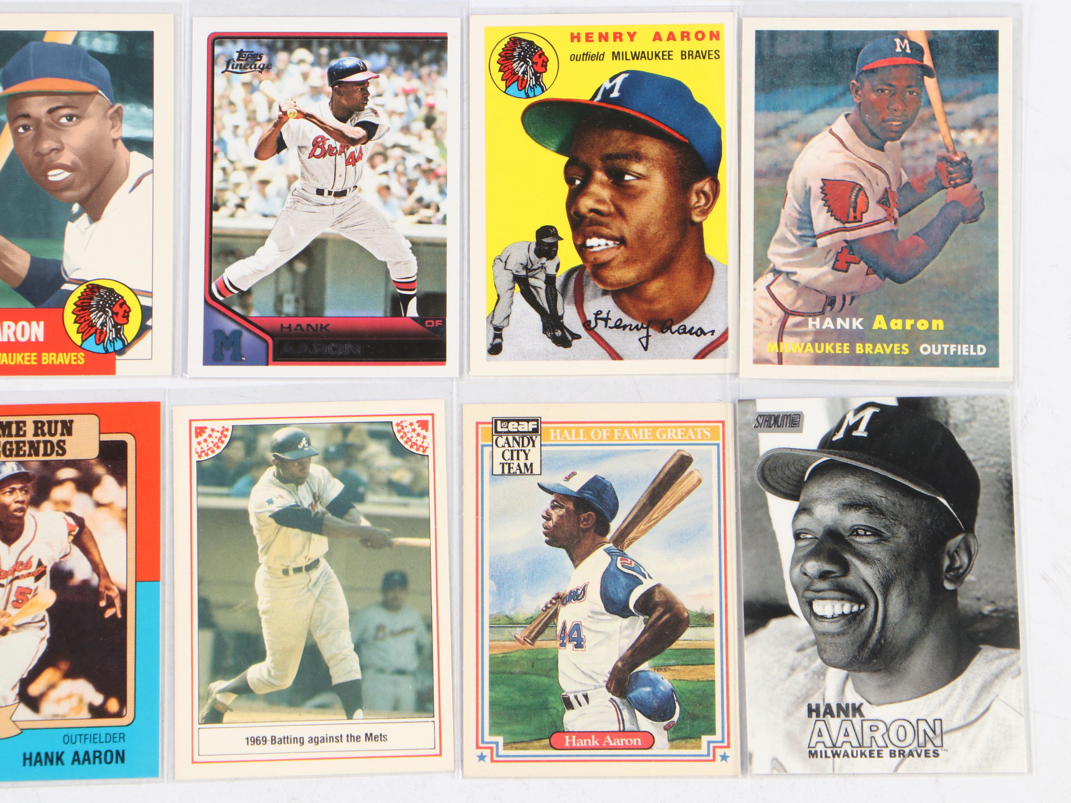 Topps with Other Hank Aaron Baseball Cards, 1950s–2010s | EBTH