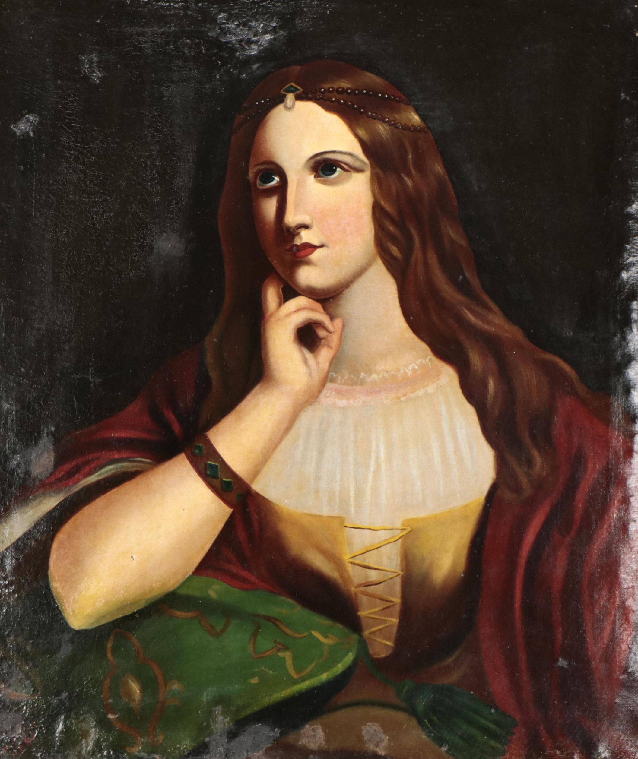 Victorian Oil Portrait of Juliet, Circa 1885 | Everything But The House