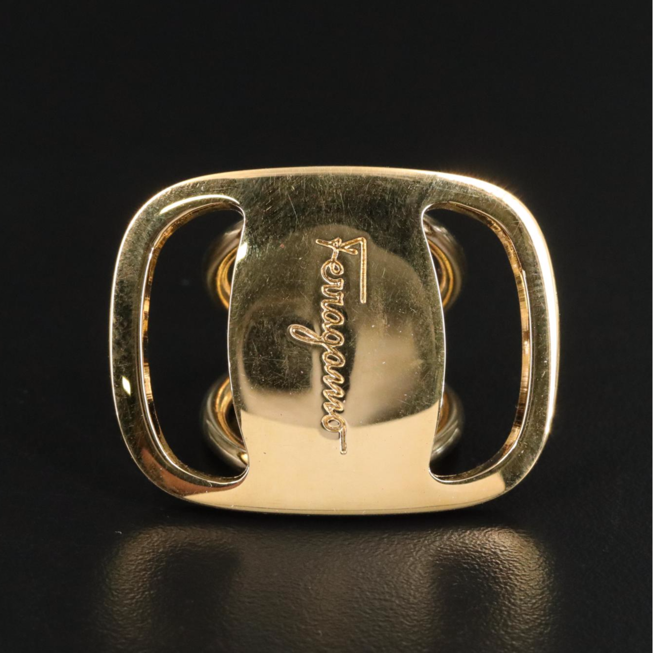 Salvatore Ferragamo Scarf Ring with Box | EBTH