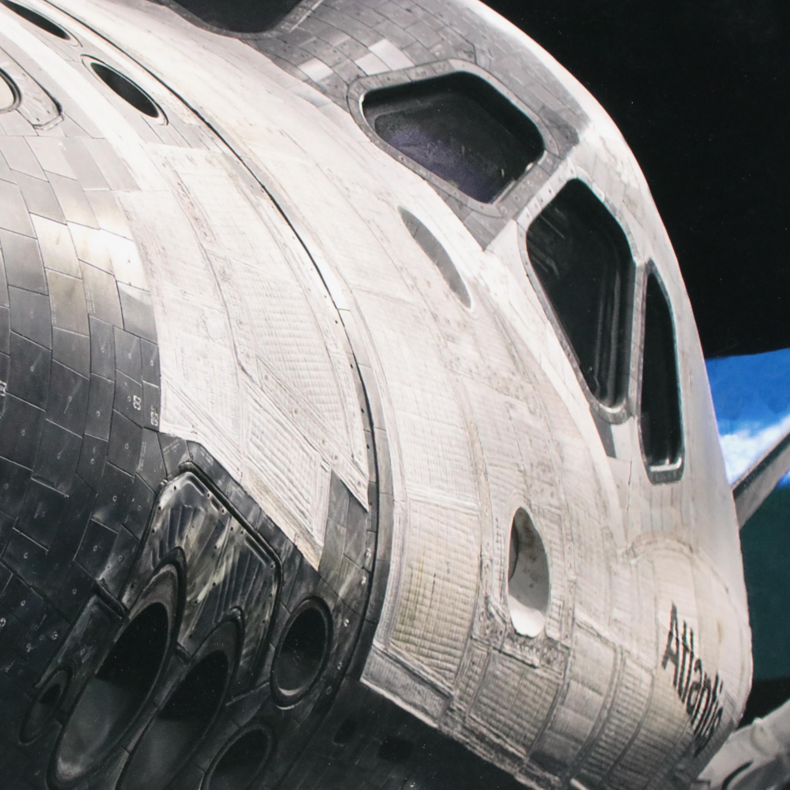 Lou Parrillo Color Photograph of Space Shuttle Atlantis in Orbit | EBTH