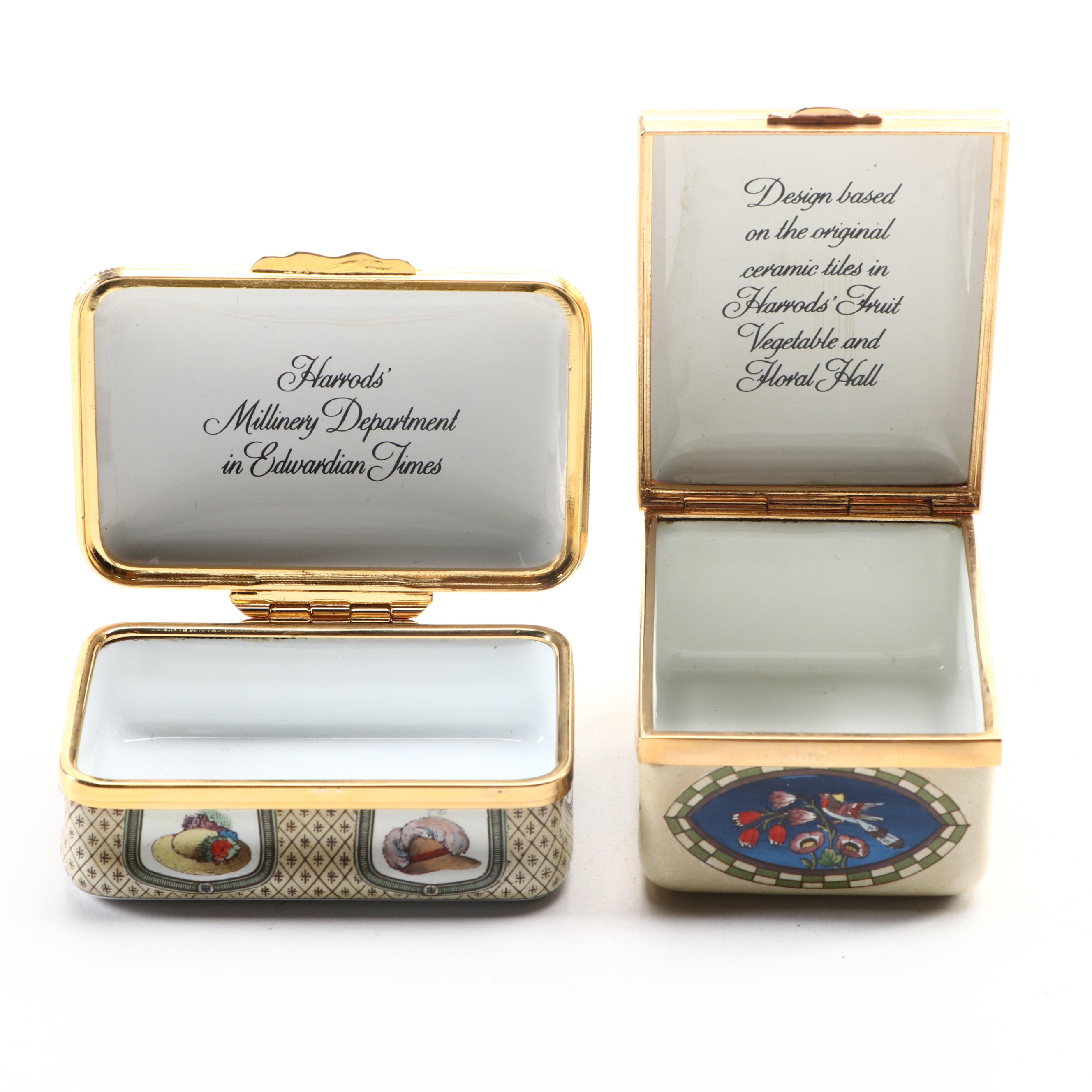Staffordshire Enamels and Halcyon Days for Harrods Enameled Boxes | EBTH
