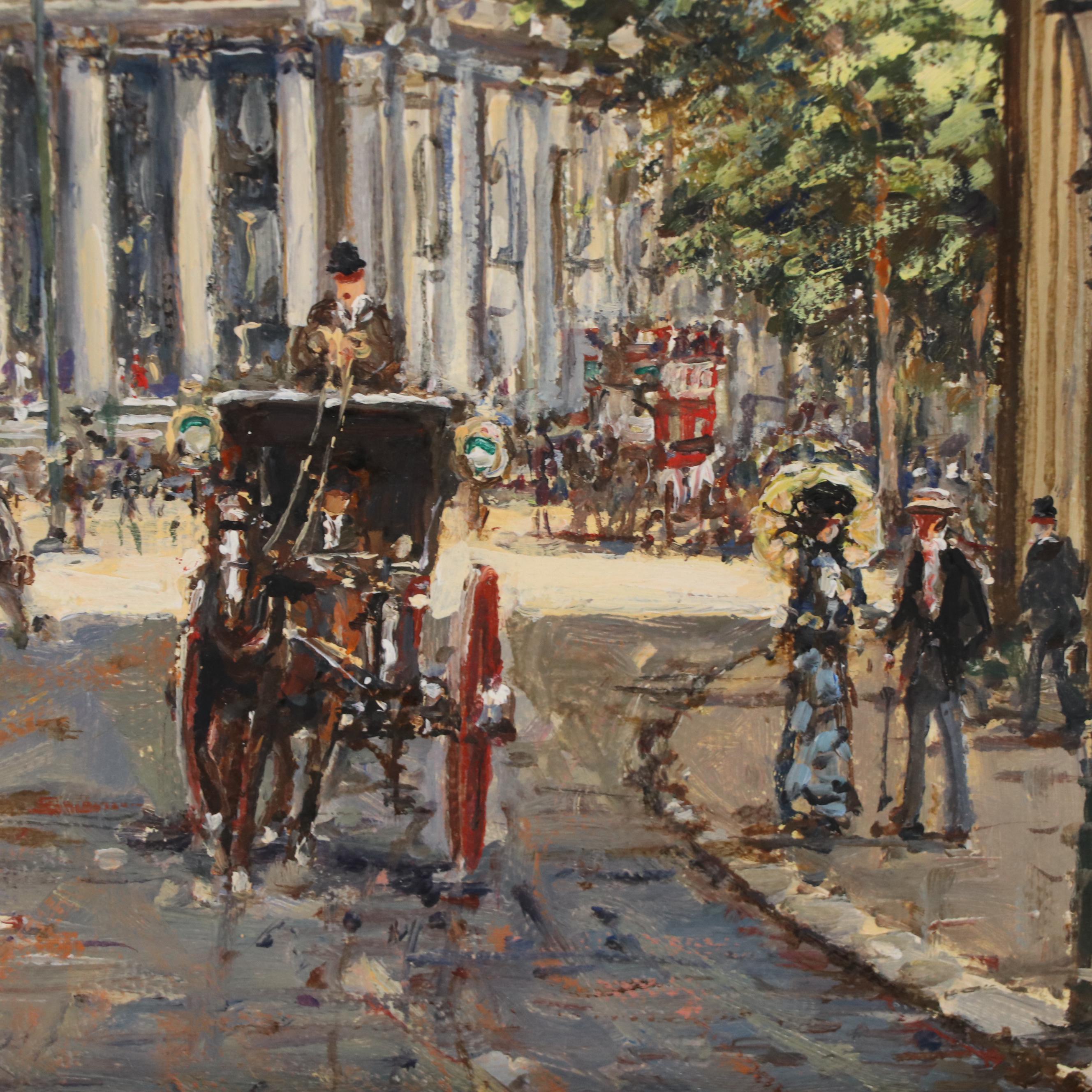 John Sutton Oil Painting "The National Gallery & St. Martin's-in-the ...