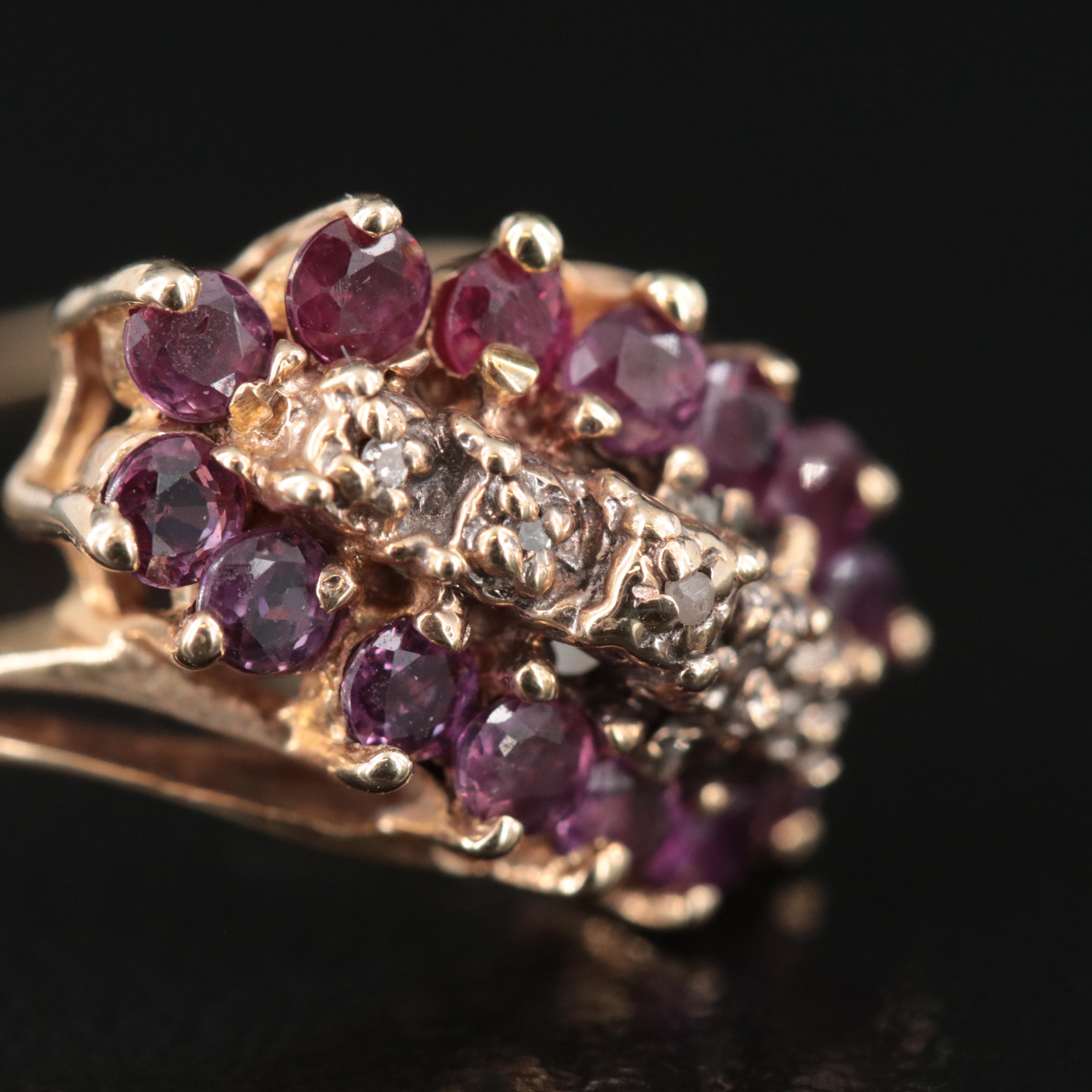 10K Ruby and Diamond Ring | EBTH