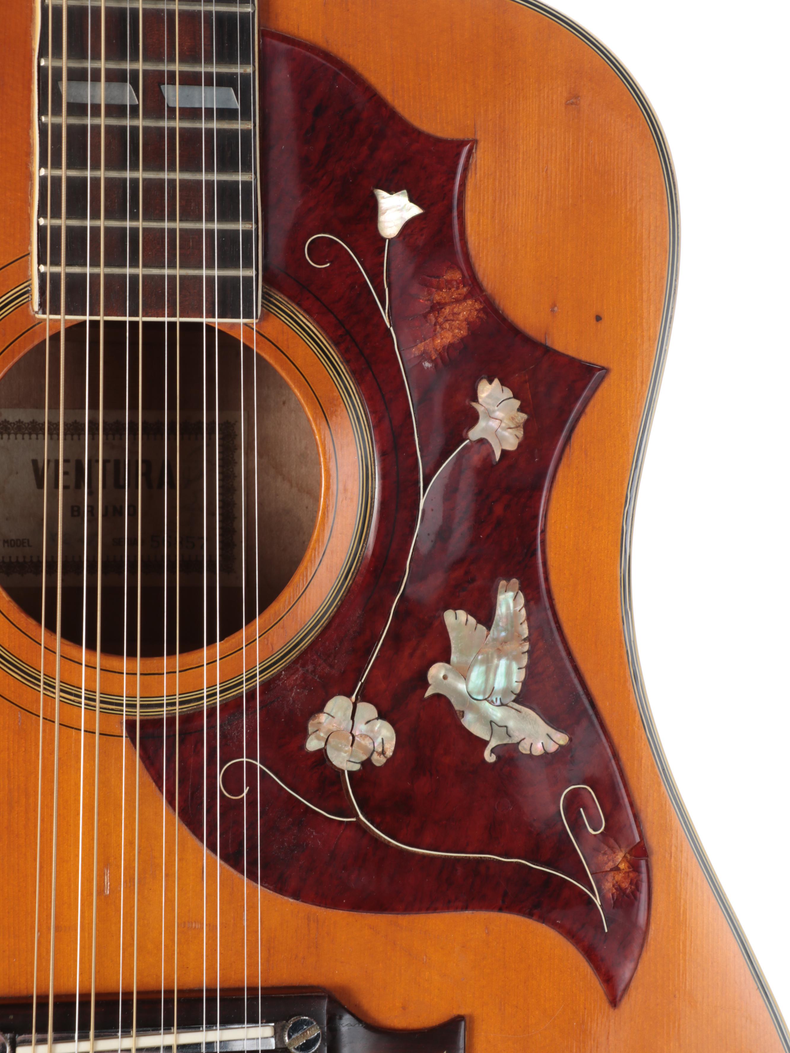 Ventura Bruno V24 12 String Acoustic-Electric Right-Handed Guitar | EBTH