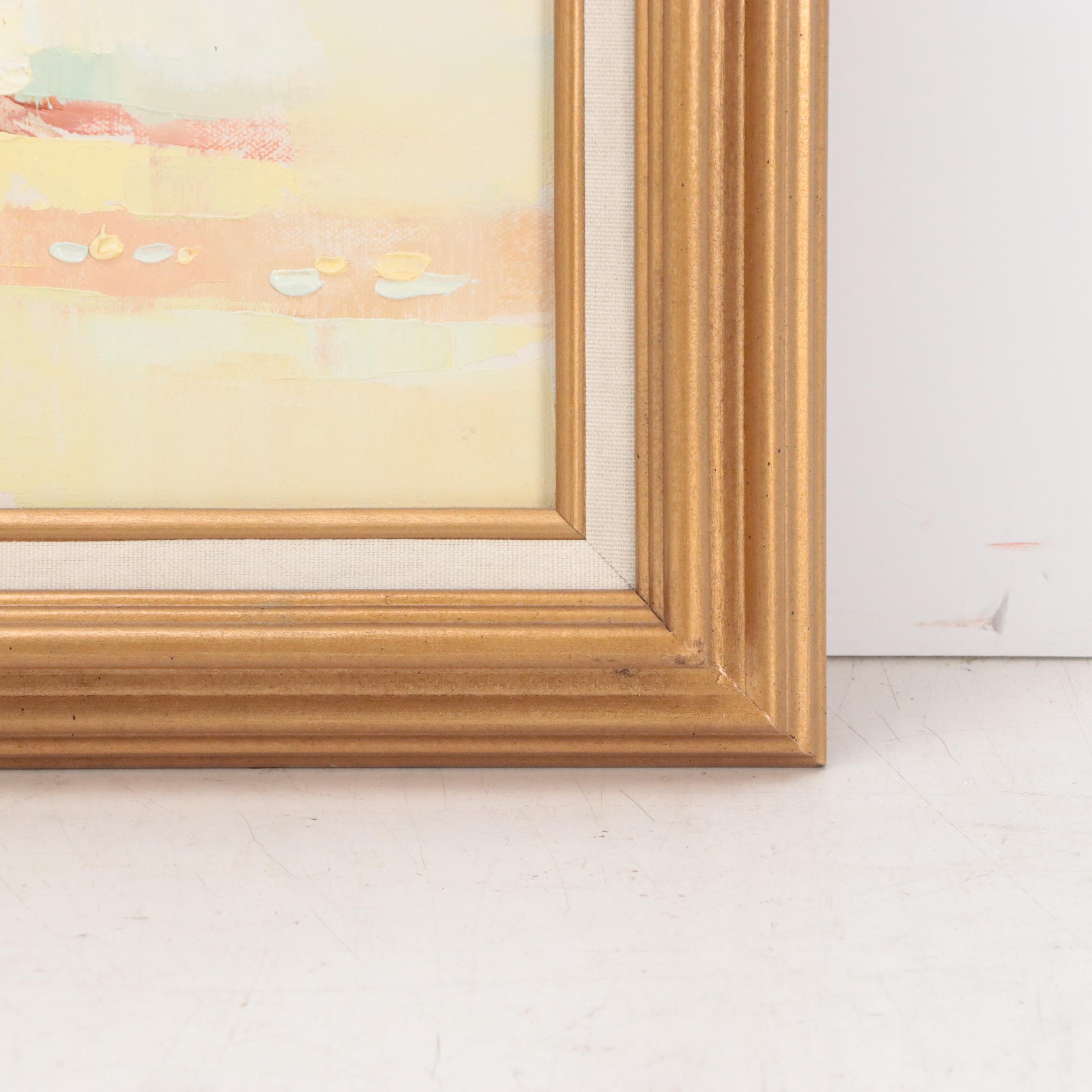 Roy Austin Oil Painting of Boys Playing in Sand | EBTH