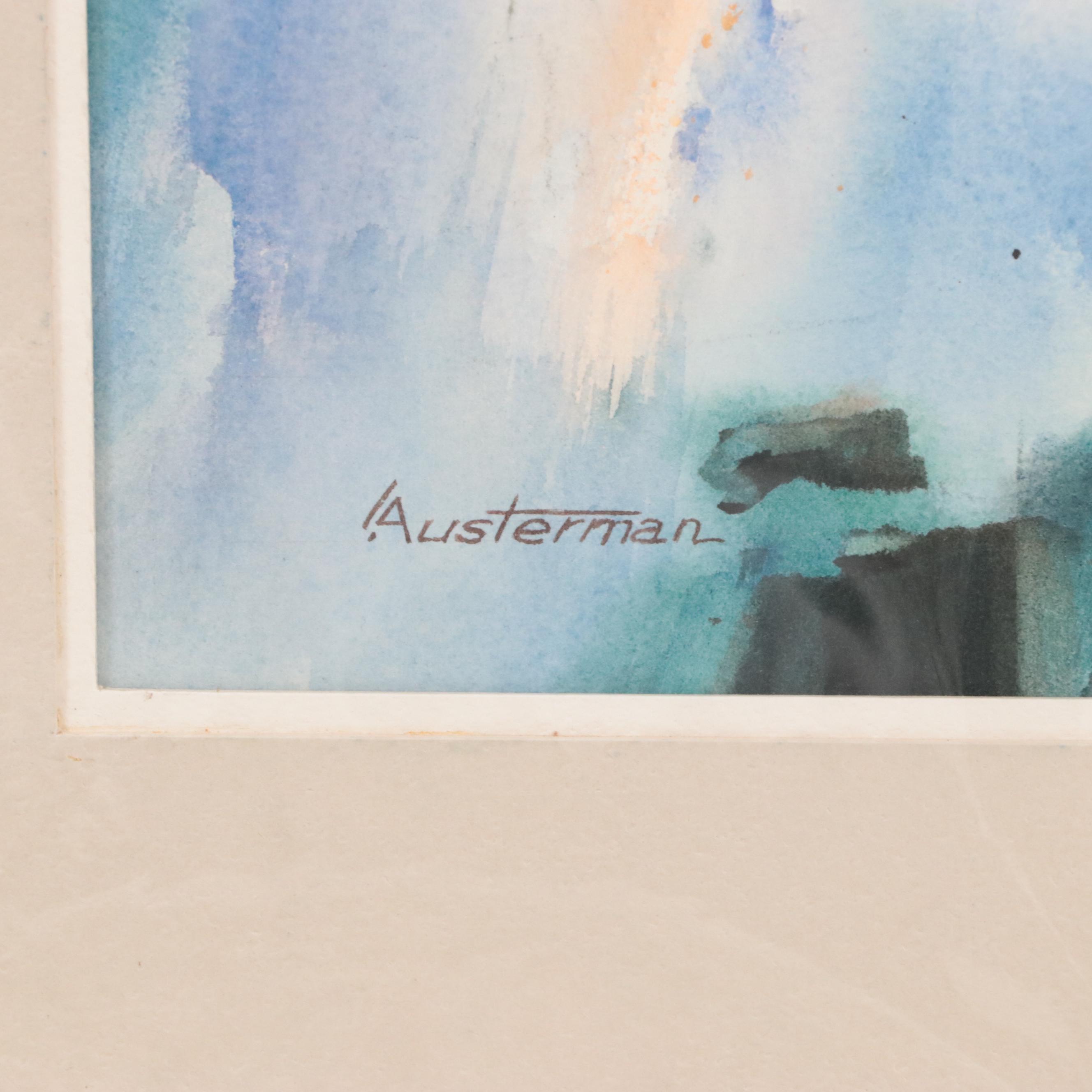 Louis Austerman Stylized Wilderness Landscape Watercolor Painting ...