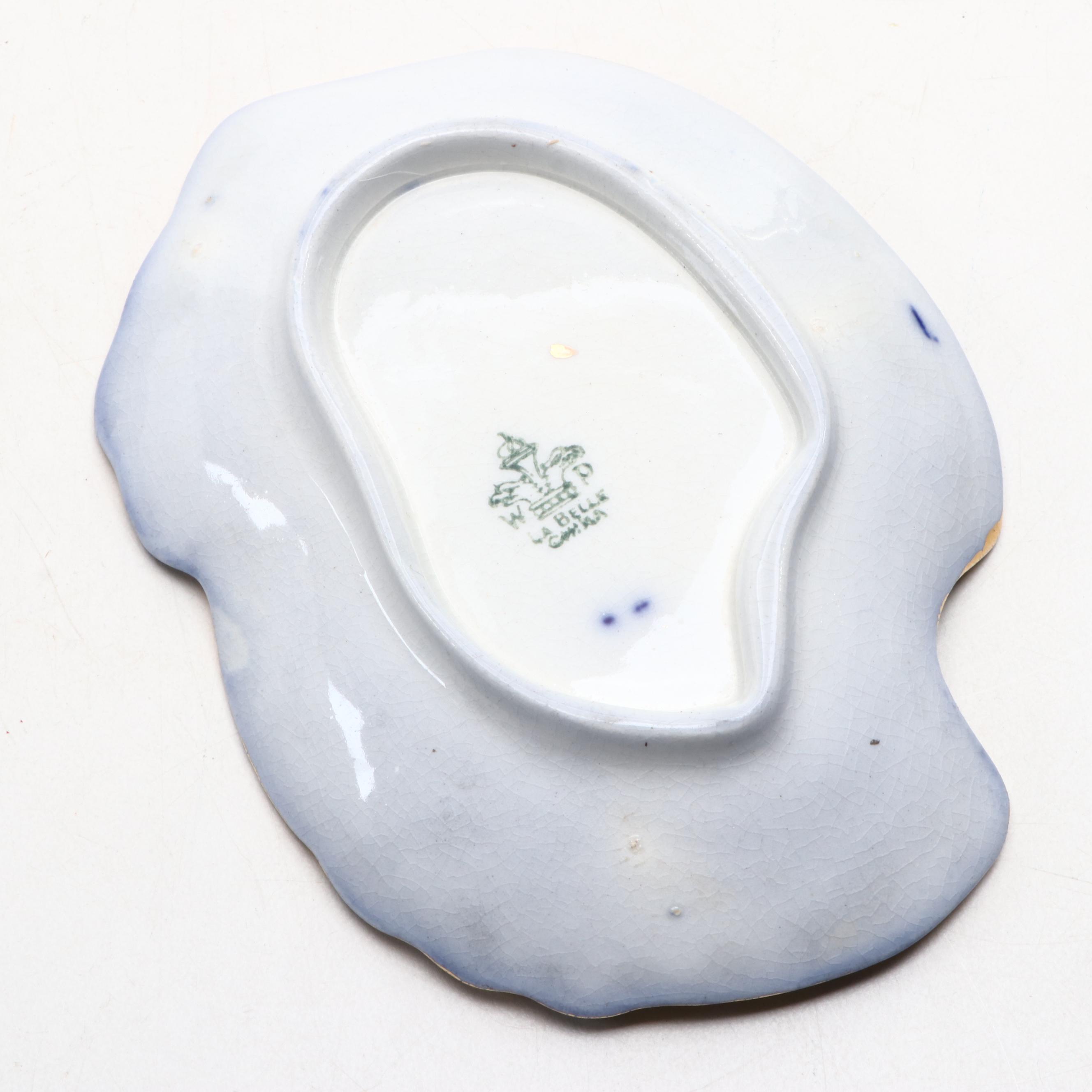 Wheeling Pottery "La Belle" Flow Blue Porcelain Bowls | EBTH