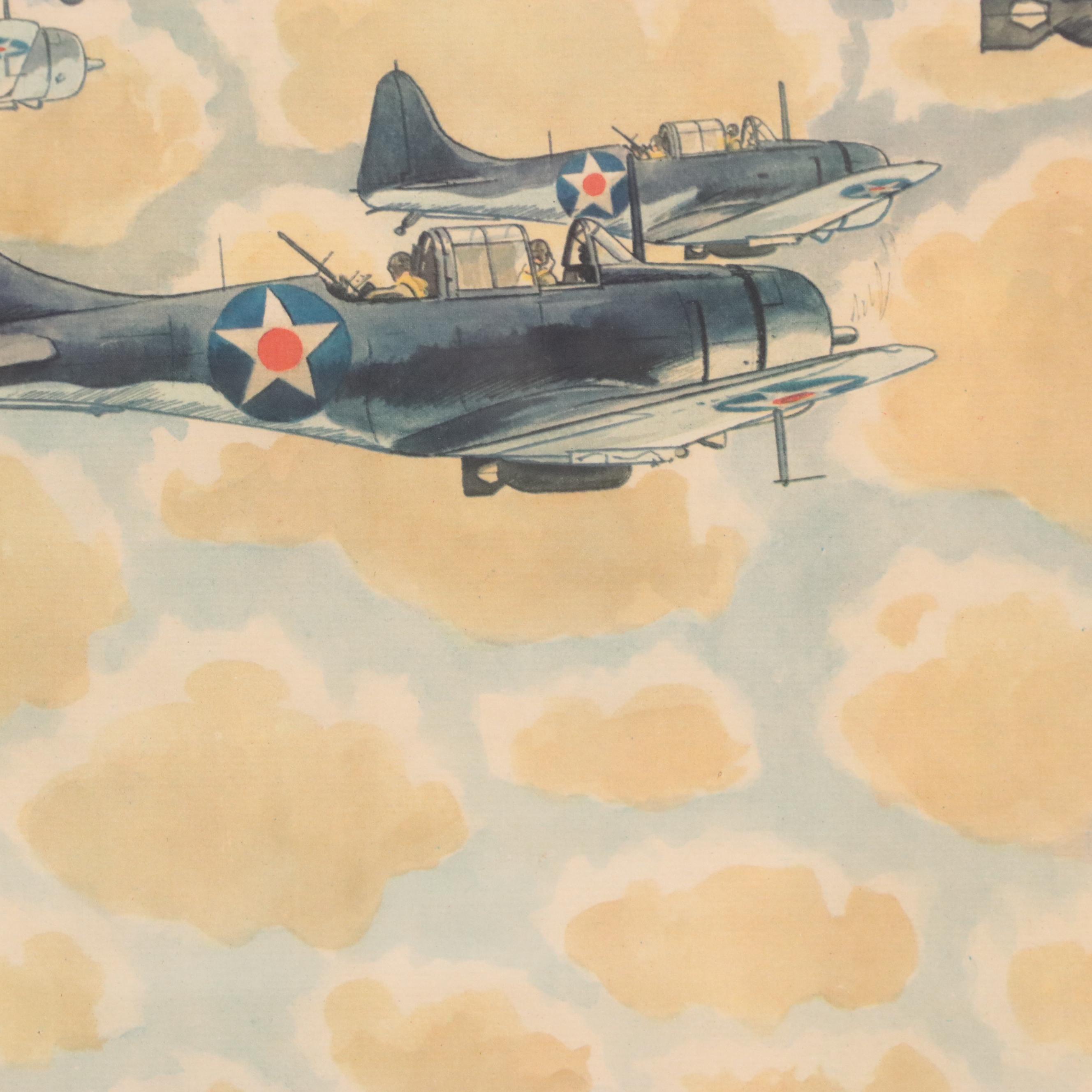 Offset Lithographs of Fighter Planes After Frank Lemon | EBTH