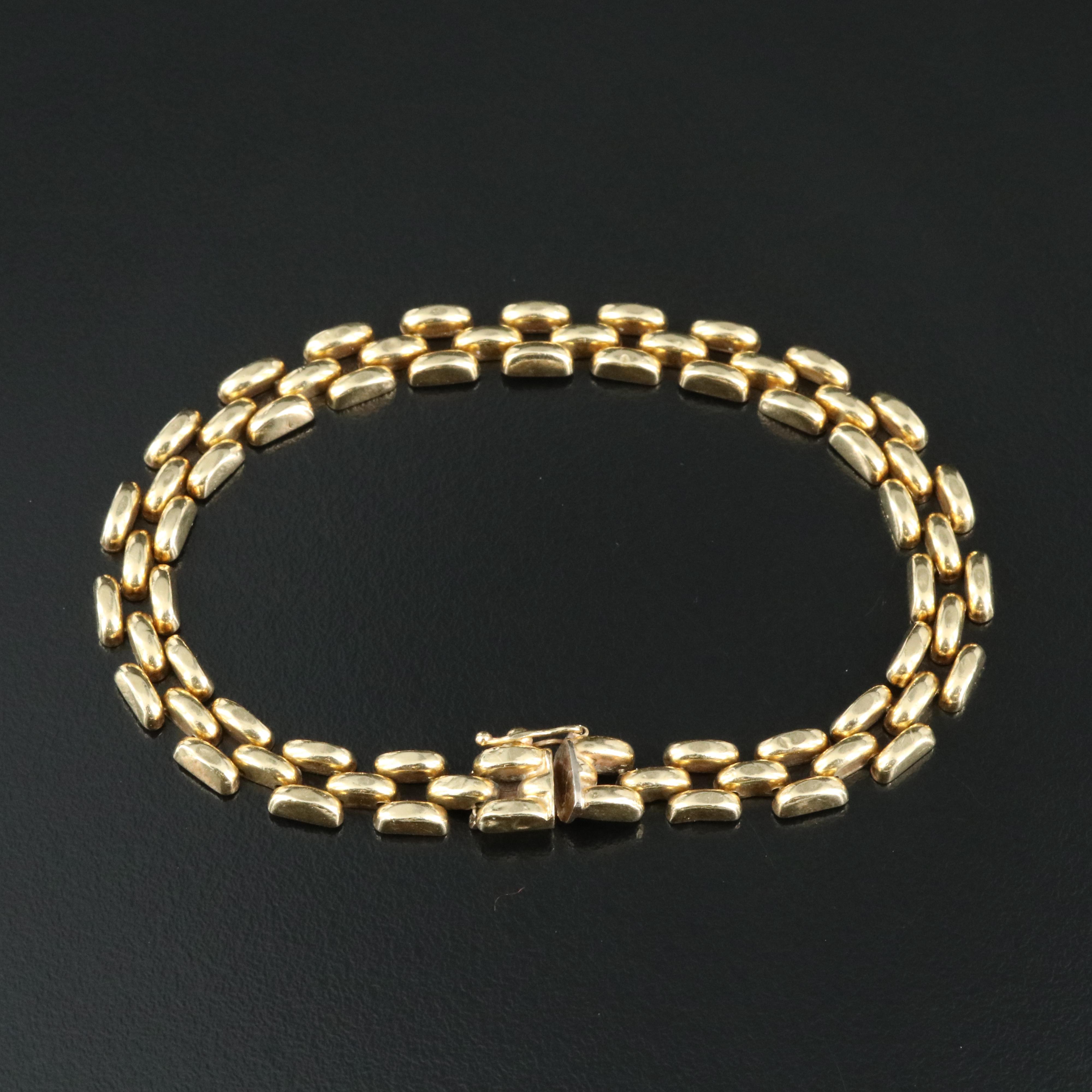 14K Panther Link Bracelet | Everything But The House