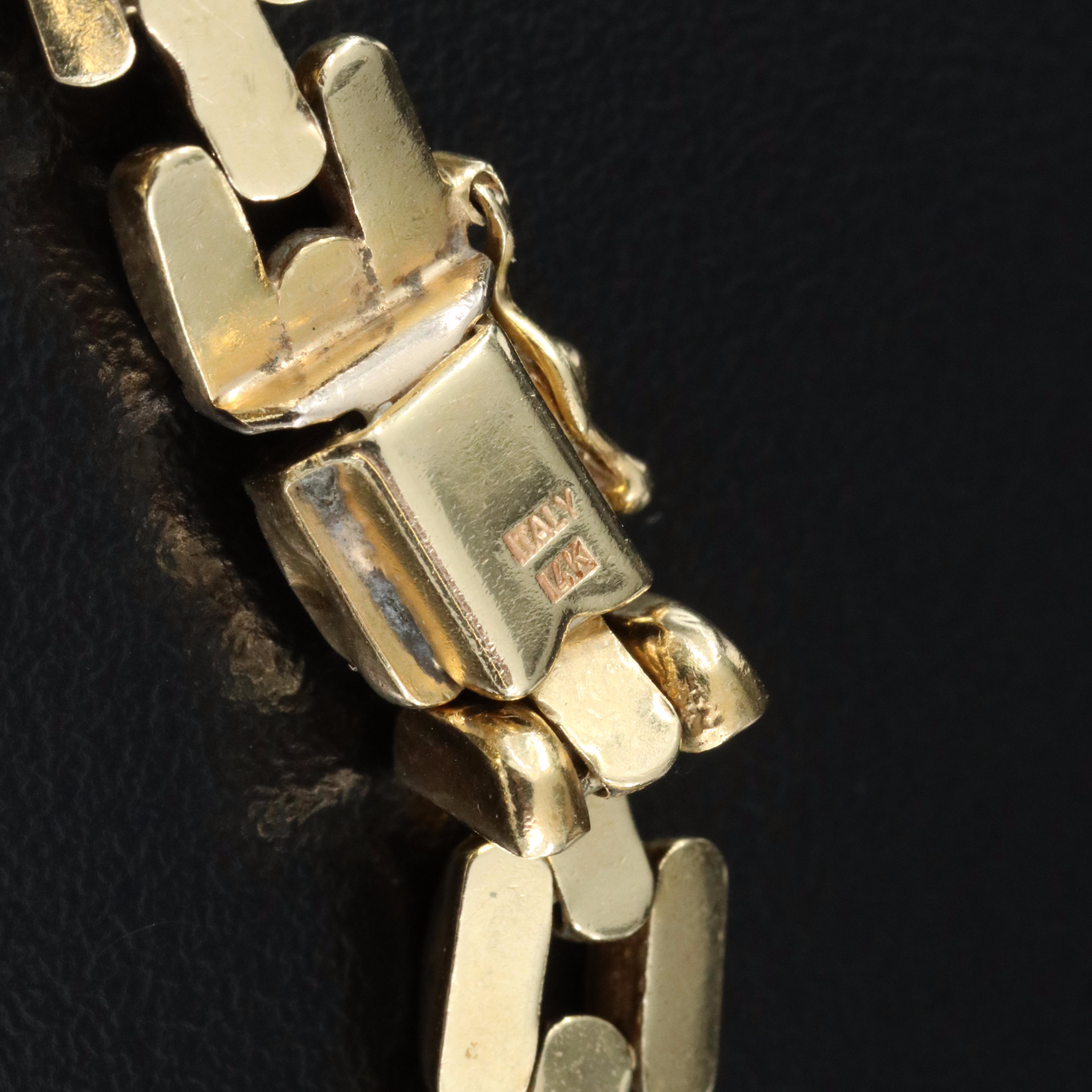 14K Panther Link Bracelet | Everything But The House