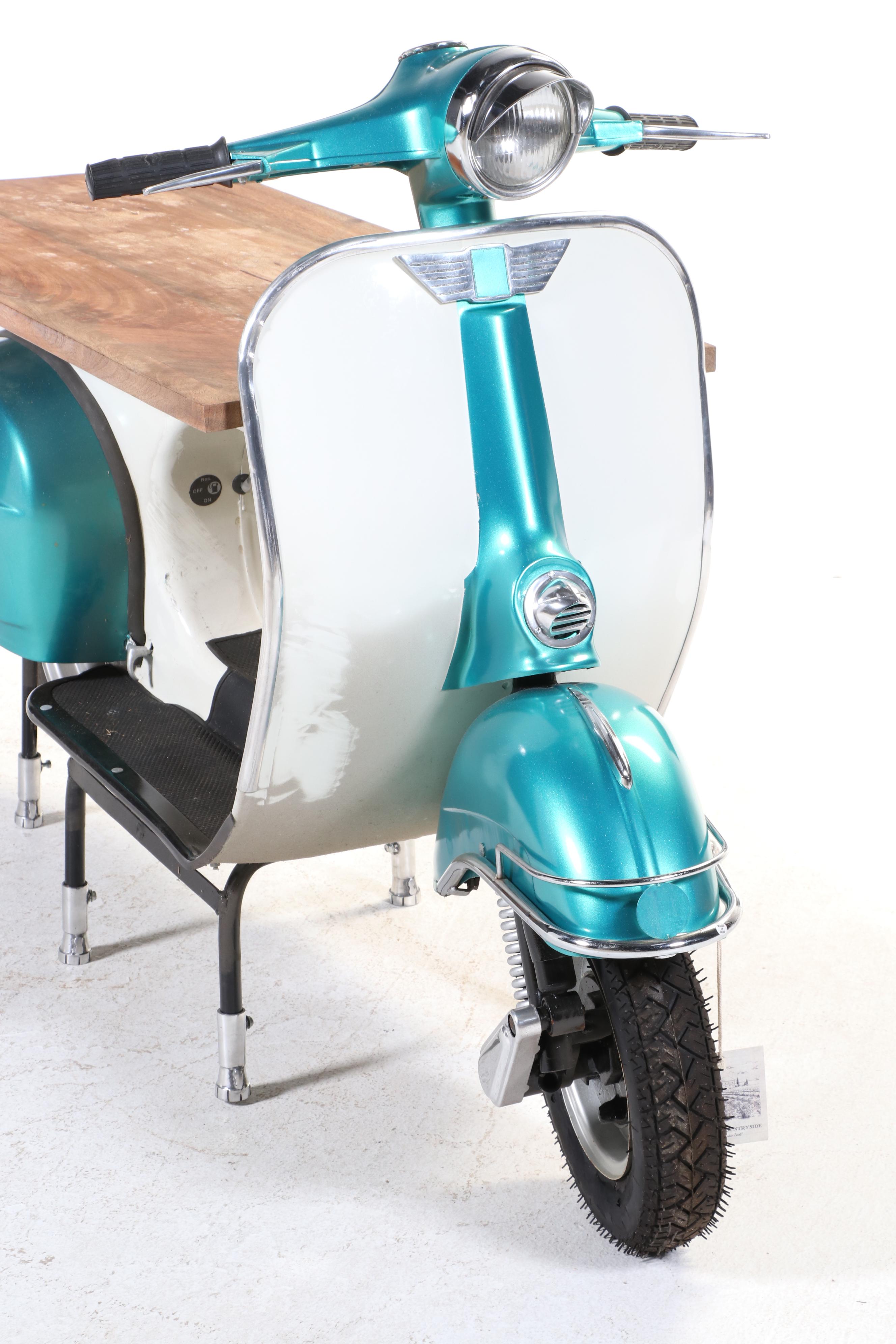 Repurposed Scooter Table | Everything But The House