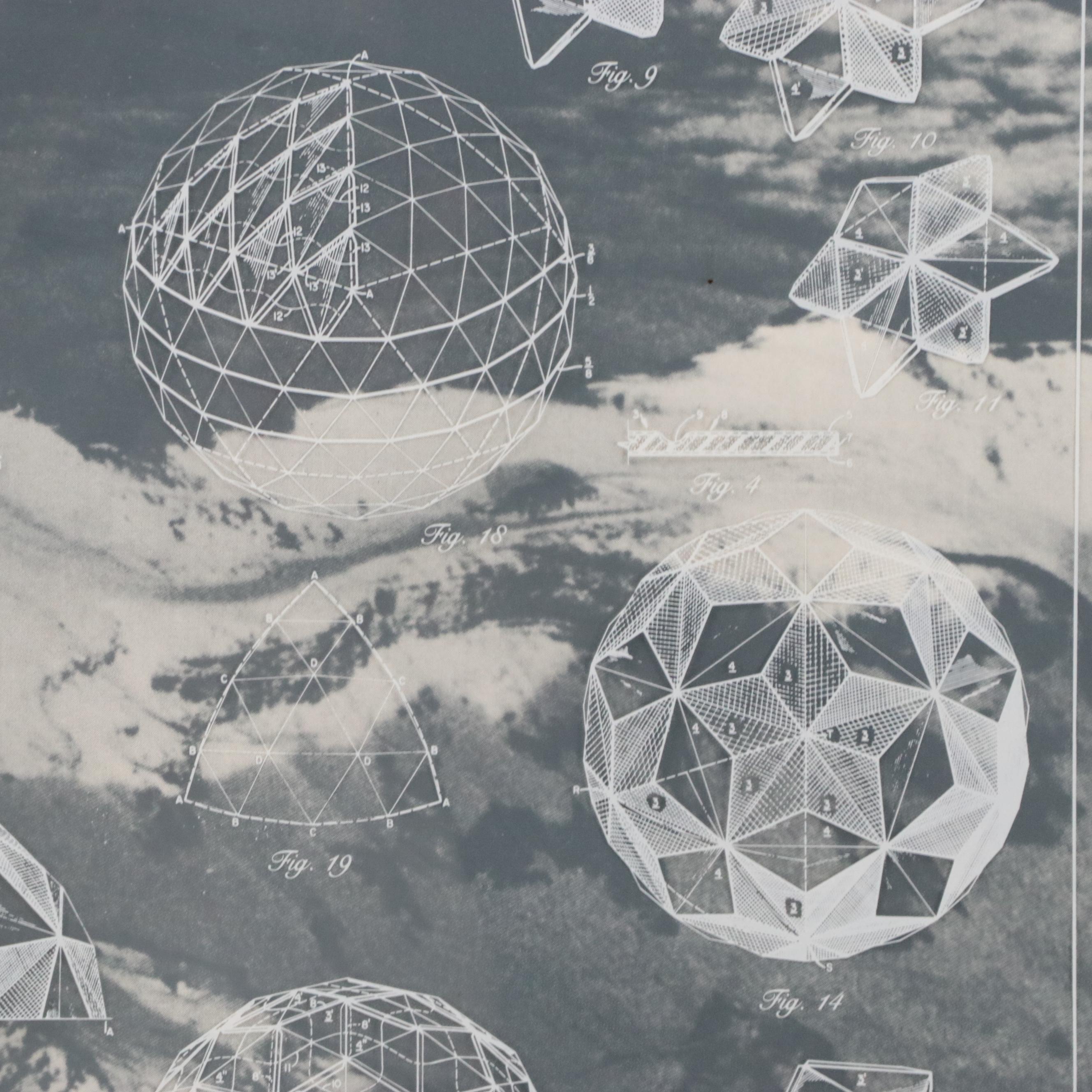 Buckminster Fuller Serigraph "Laminar Geodesic Dome," 1981 | Everything ...