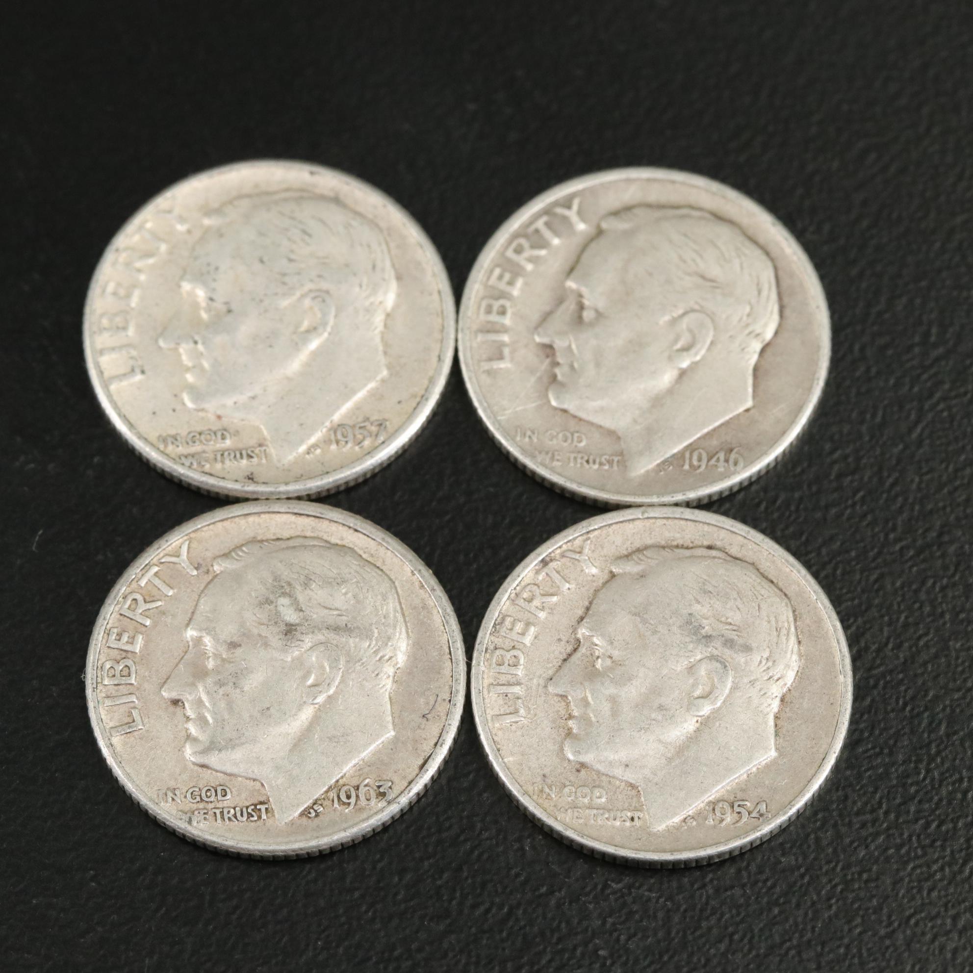 Collection of One Hundred U.S. Roosevelt Silver Dimes | EBTH