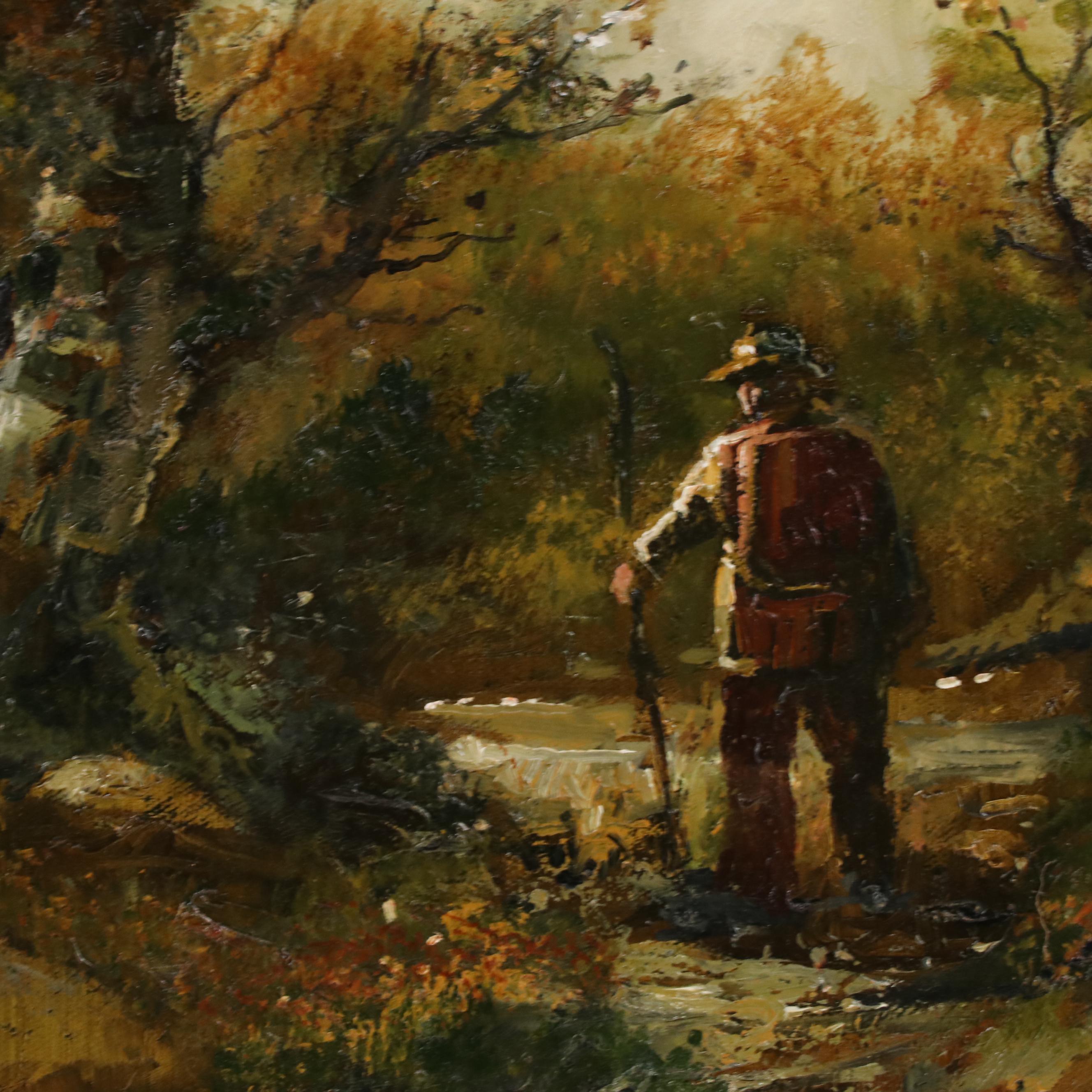 Richard Neubauer Oil Painting "The Hiker," 2009 | EBTH