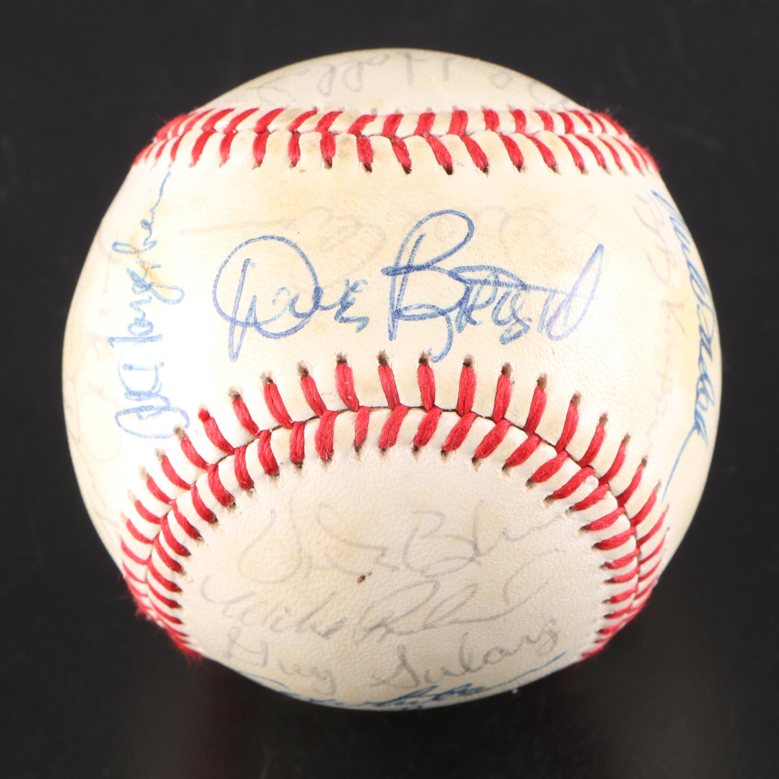 Cincinnati Reds and San Francisco Giants Team Signed Baseballs, 1980s ...