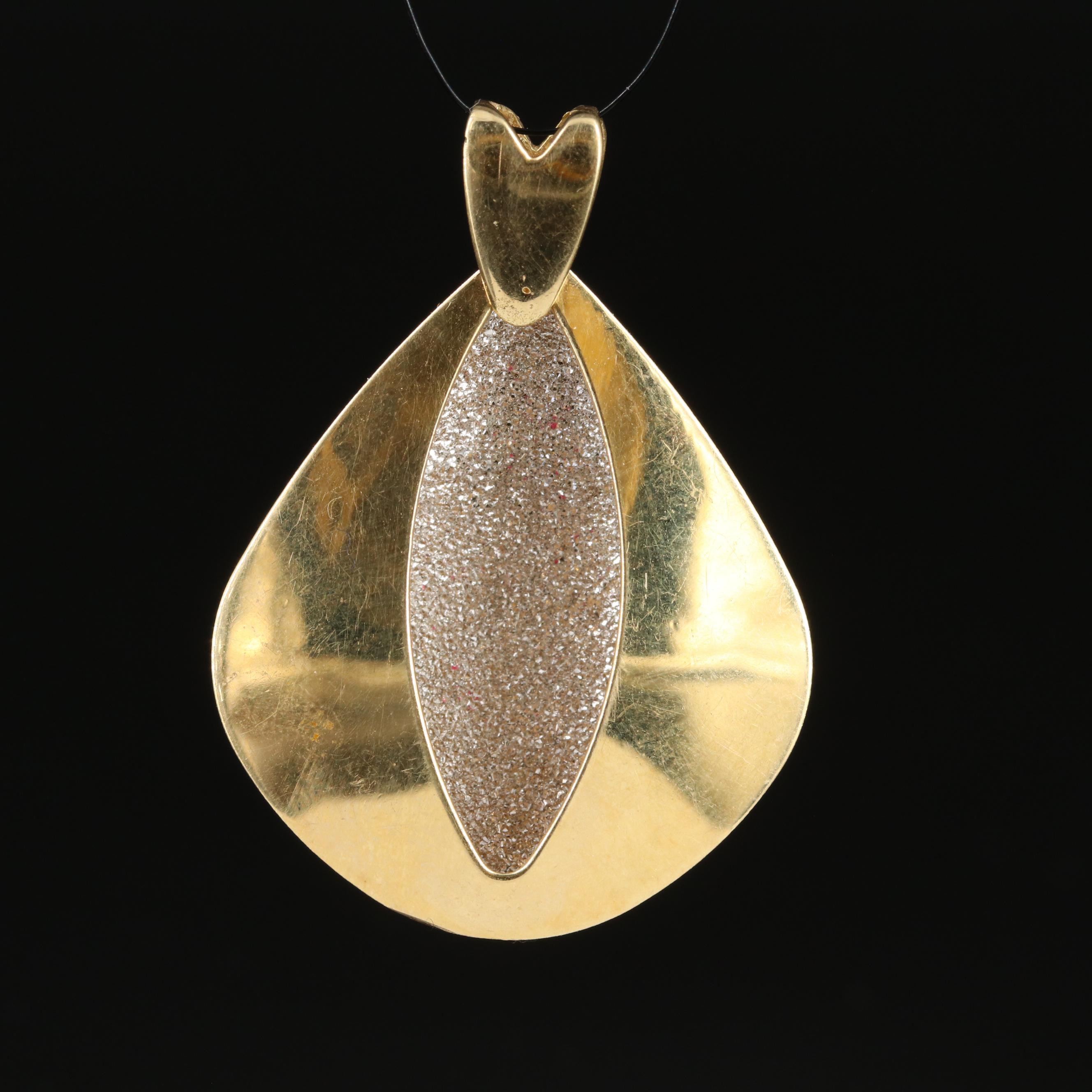 18K Two-Tone Overlay Pendant | EBTH
