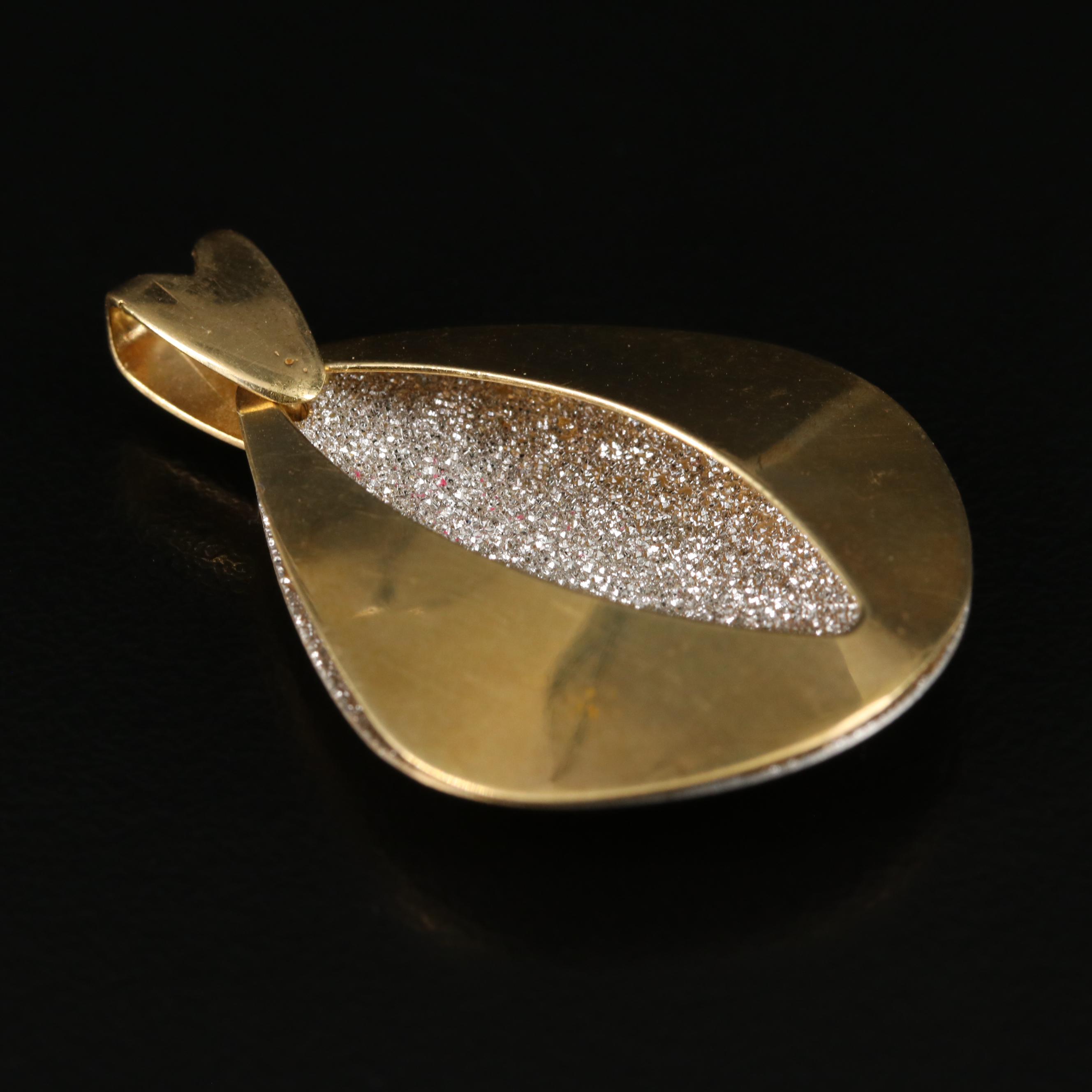 18K Two-Tone Overlay Pendant | EBTH