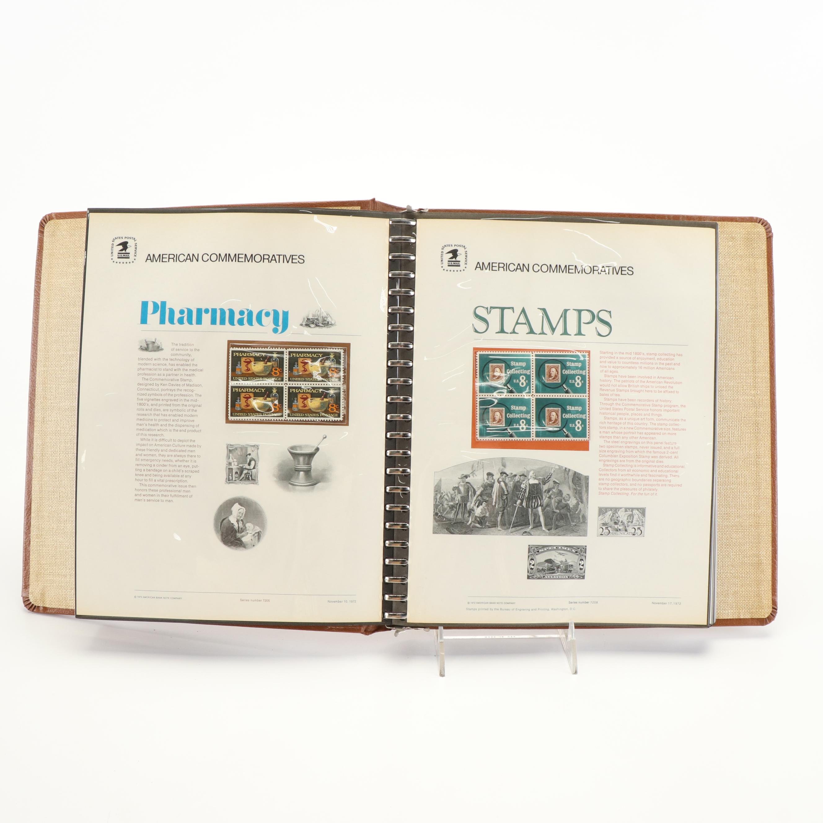 Two Albums of U.S. Commemorative Plate Block Stamp Panels | EBTH