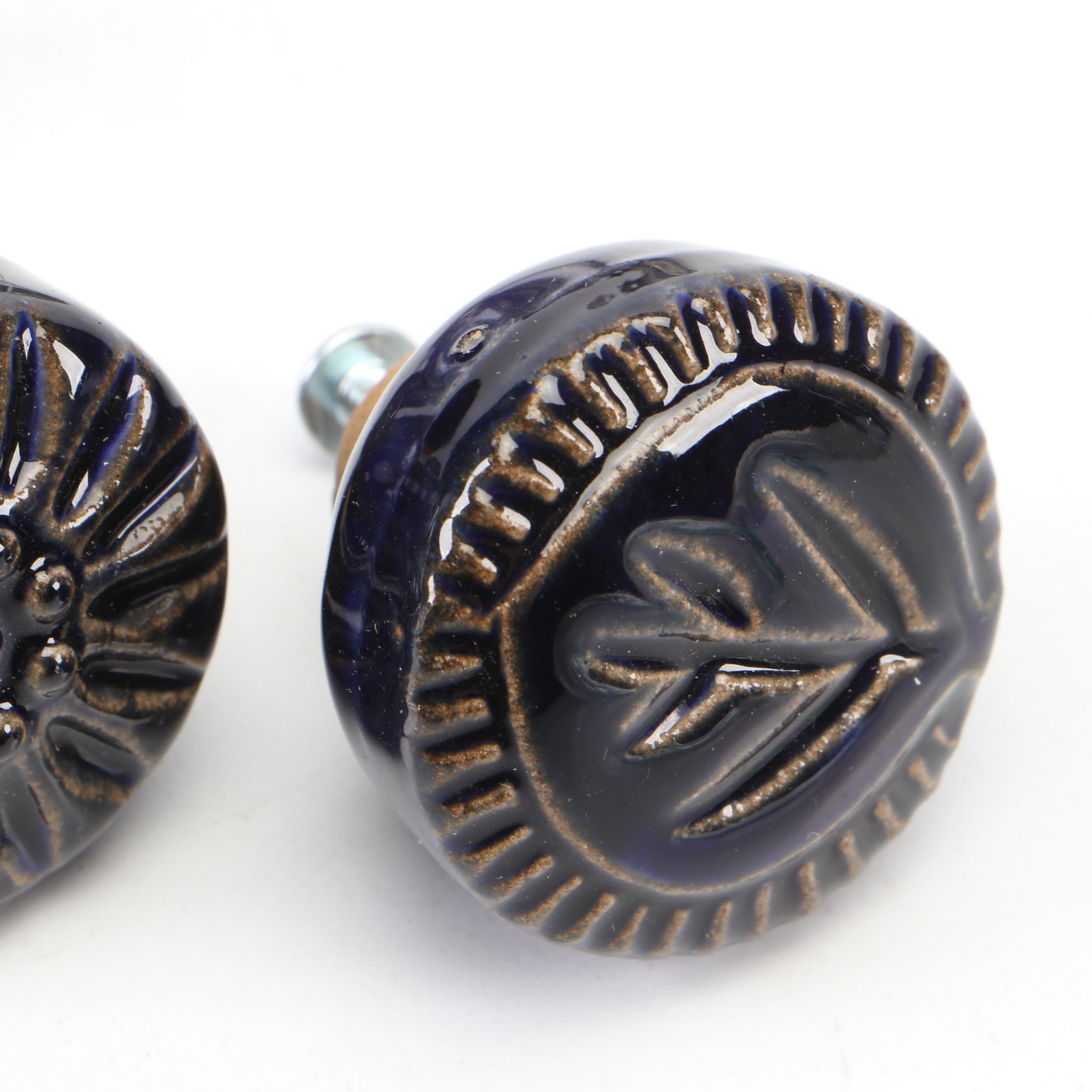 Doux Roux Metal Animal-Themed Drawer Pulls with Glazed Terracotta Pulls ...