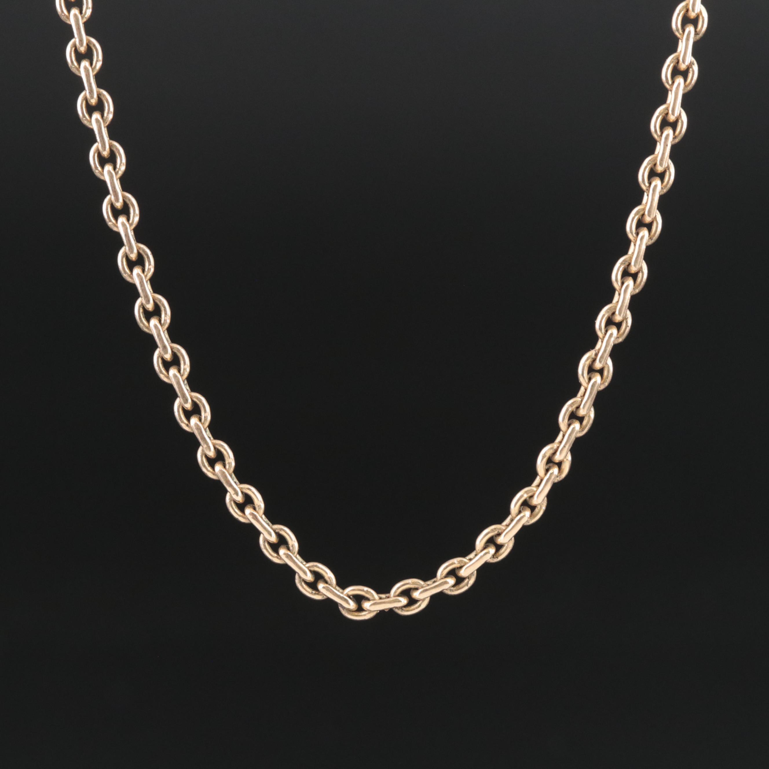 14K Cable Chain Necklace | EBTH