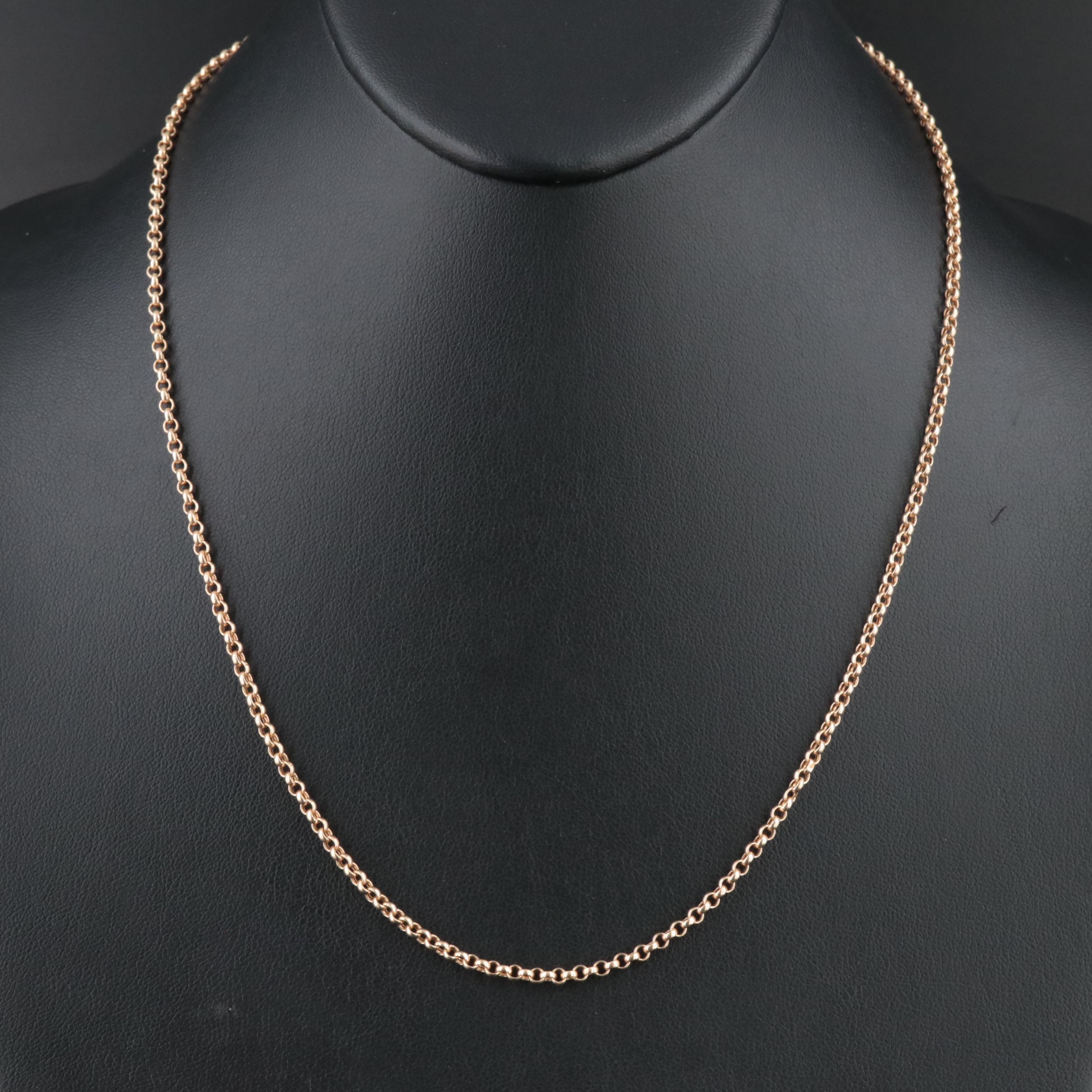 Italian 14K Rolo Chain Necklace | Everything But The House