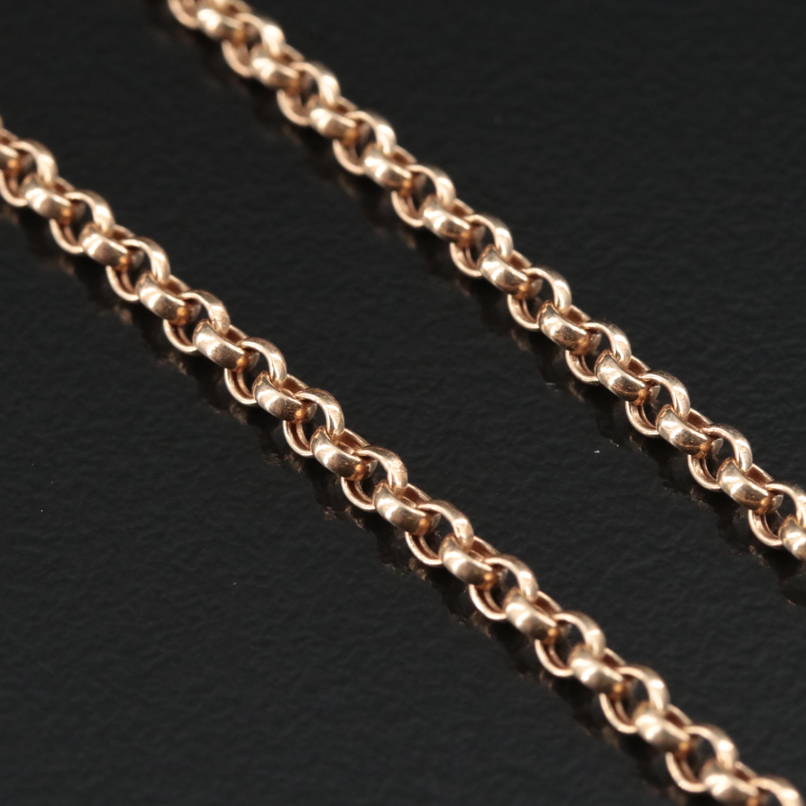 Italian 14K Rolo Chain Necklace | Everything But The House