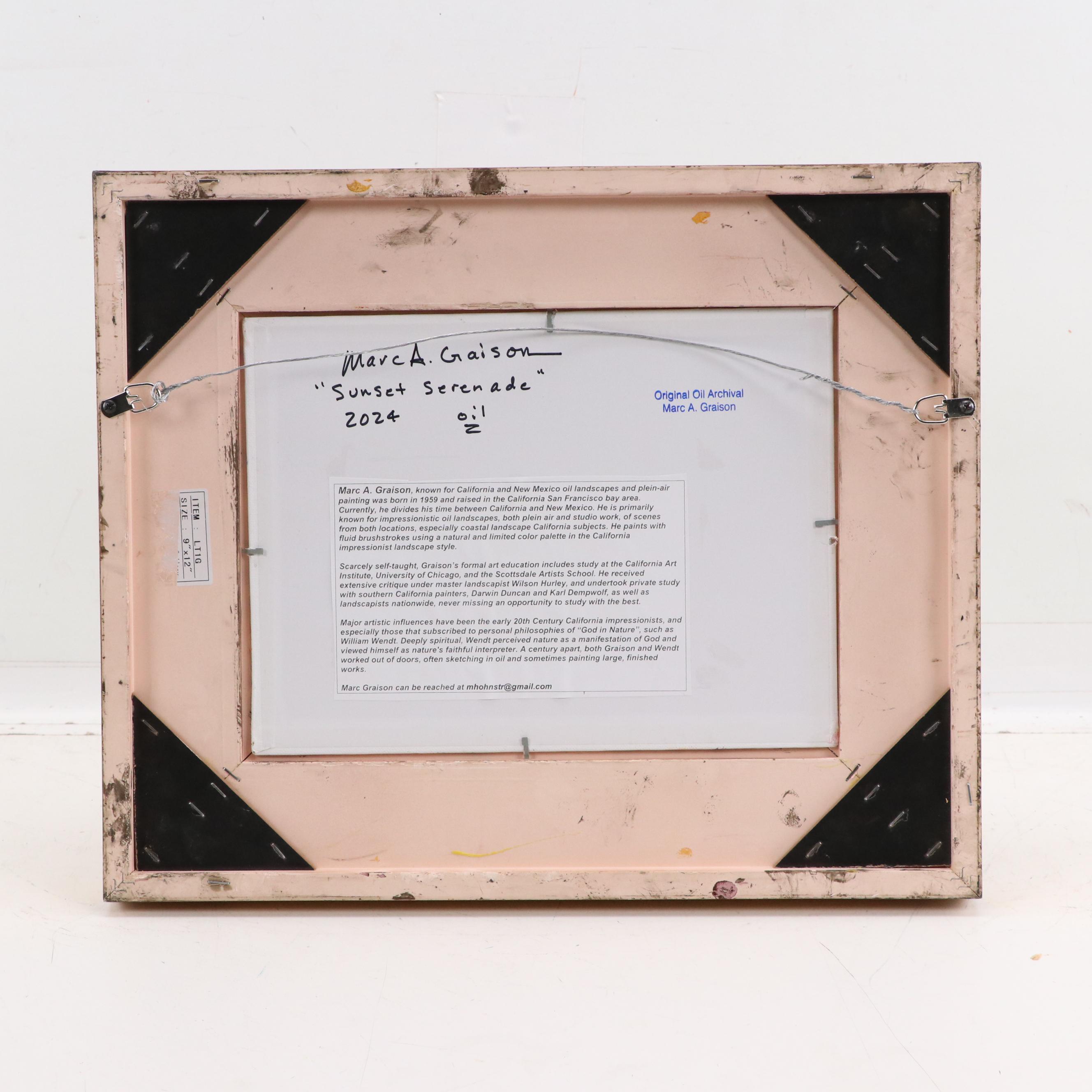 Marc A. Graison Landscape Oil Painting "Sunset Serenade," 2024 | EBTH