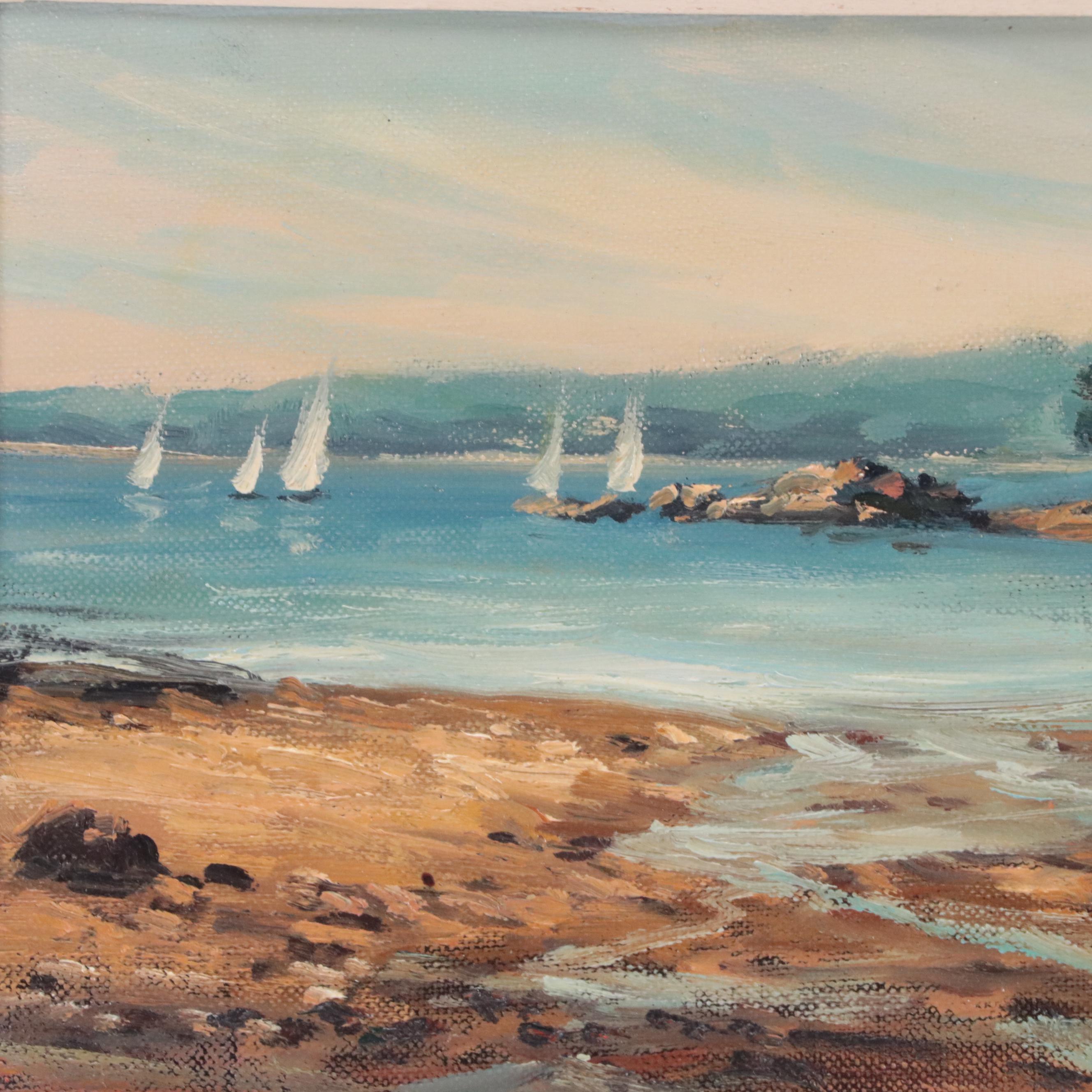 Michael Stoffa Oil Painting "Wonson Cove," 1985 | EBTH