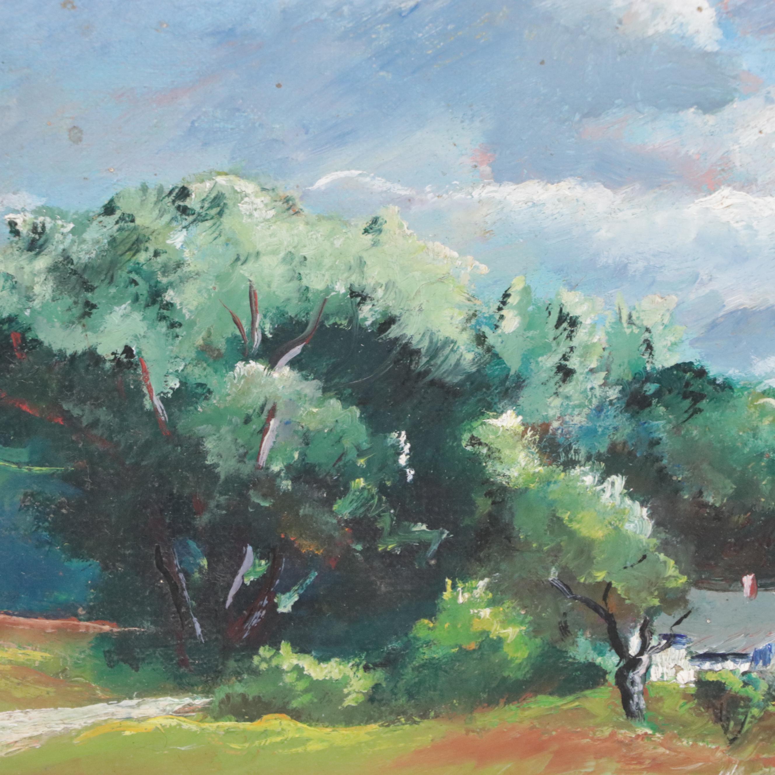 Helen Hamilton Landscape Oil Painting "Summer Day" | EBTH