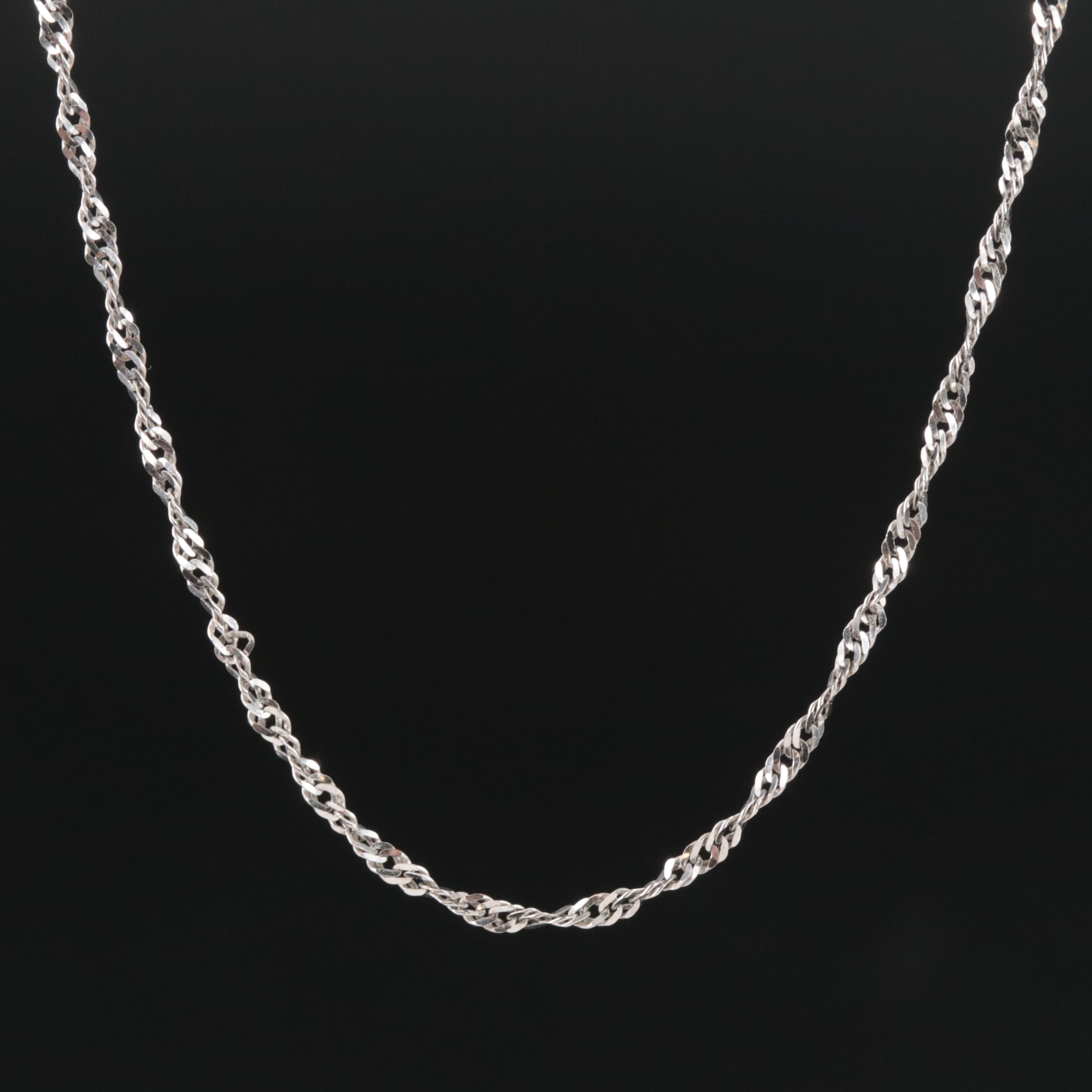 10K Singapore Chain Necklace | EBTH