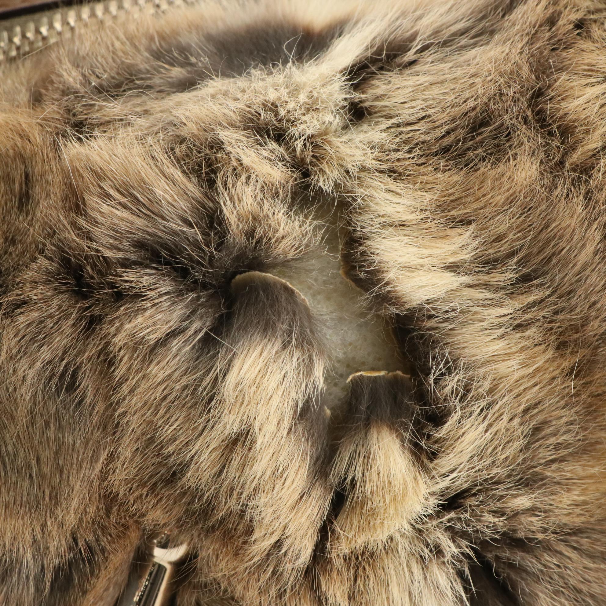 Gucci Limited Edition 85th Anniversary Rabbit Fur Horsebit Shoulder ...