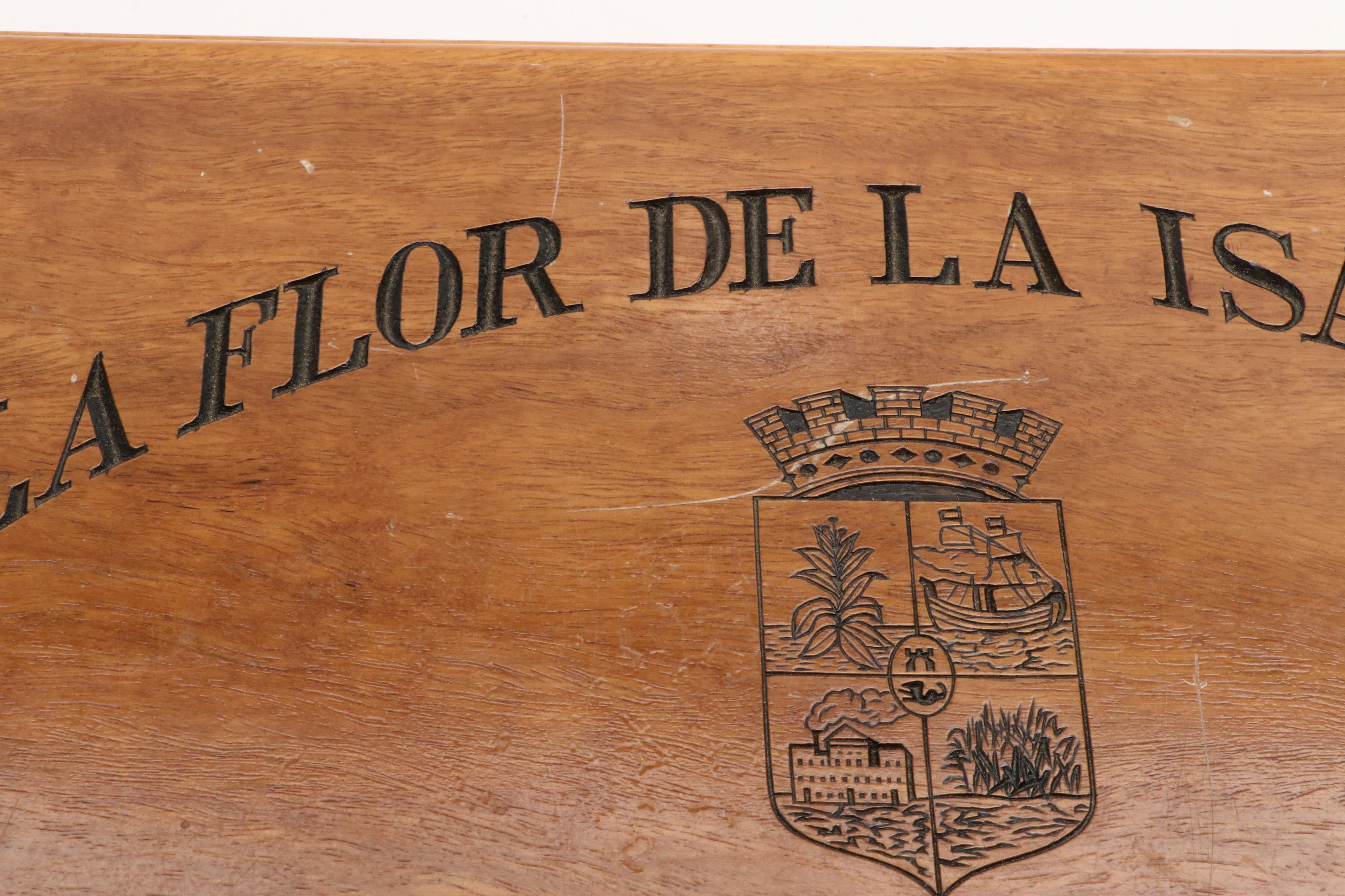 "La Flor de la Isabela" Tabacalera Wooden Cigar Humidor | EBTH