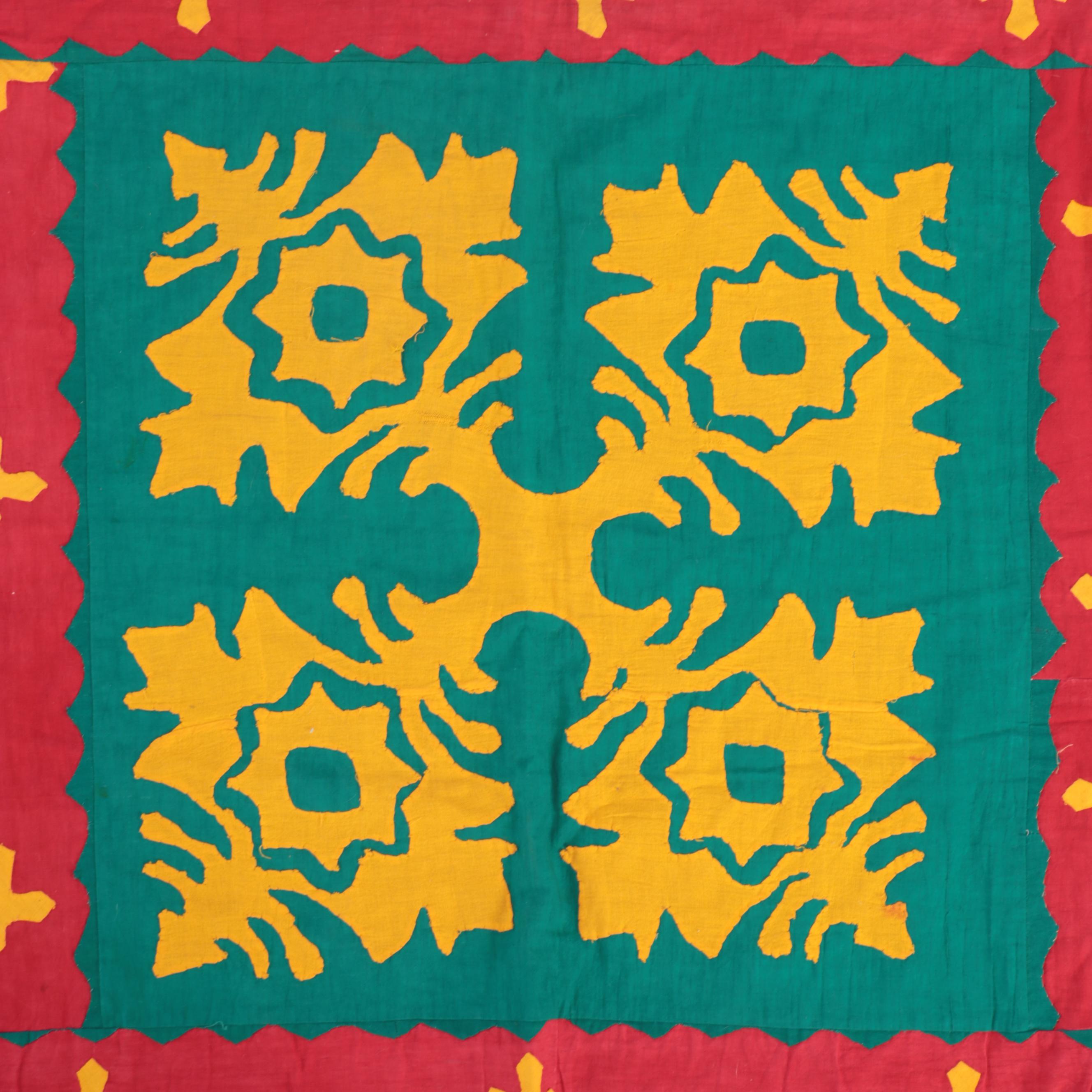 Handmade Sindhi Ralli Appliqué Quilt | EBTH